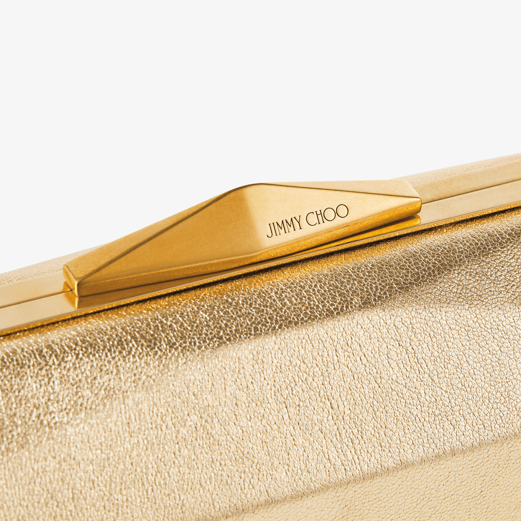 DIAMOND BOX CLUTCH | Gold Metallic Nappa Leather Box Clutch Bag ...