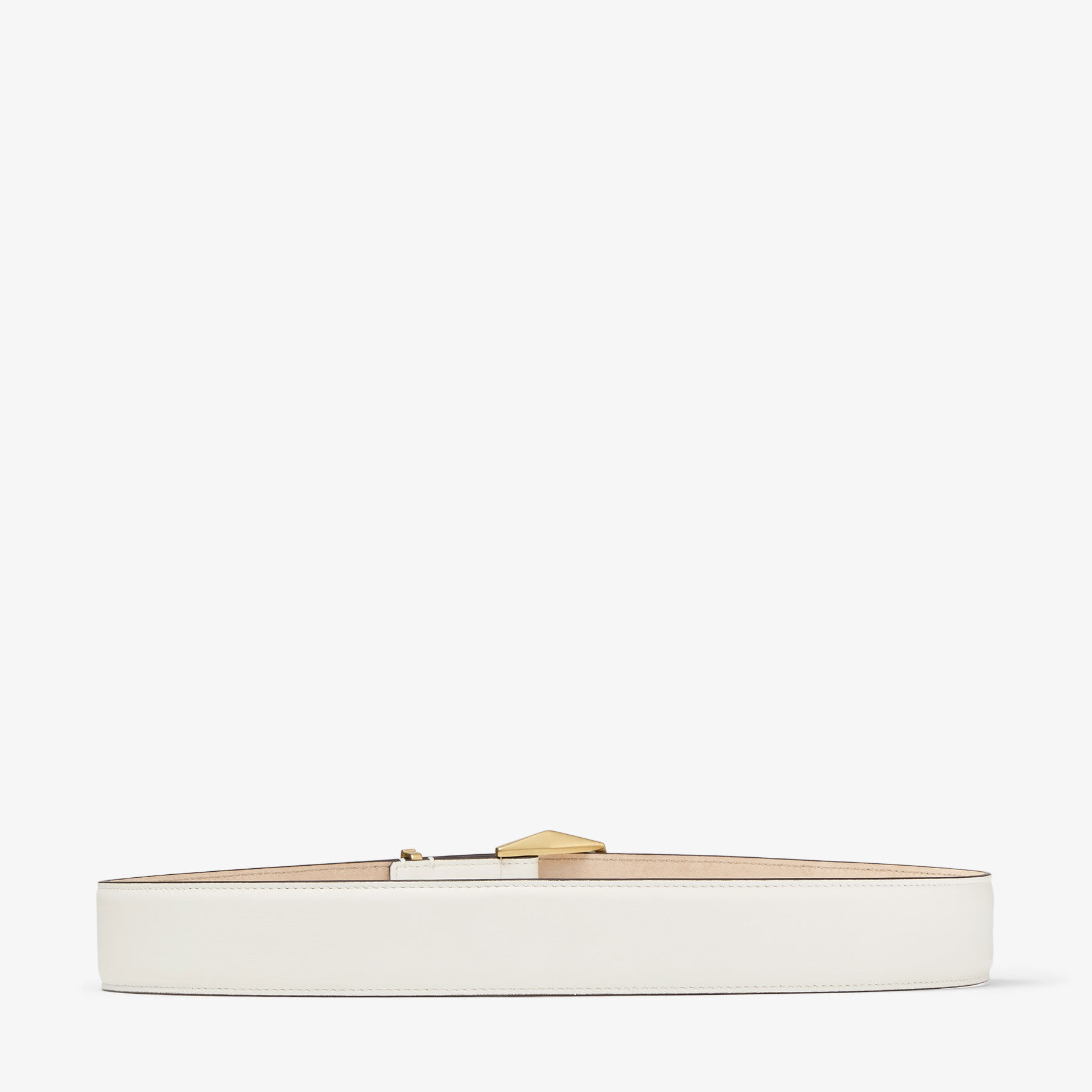 Diamond | Latte Leather Diamond Belt | JIMMY CHOO AU