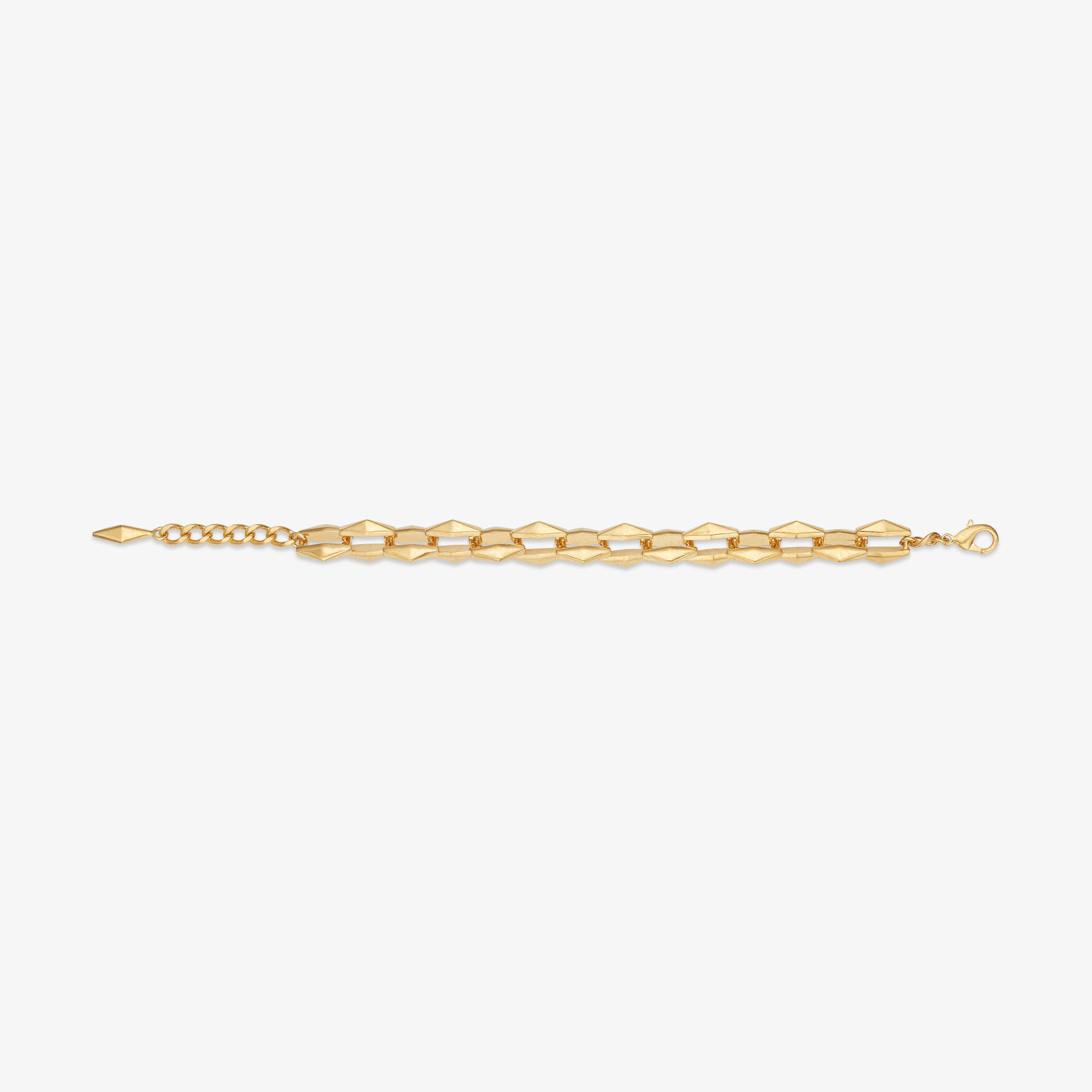Gold-Finish Diamond Chain Bracelet | Diamond | Jewellery Collection ...