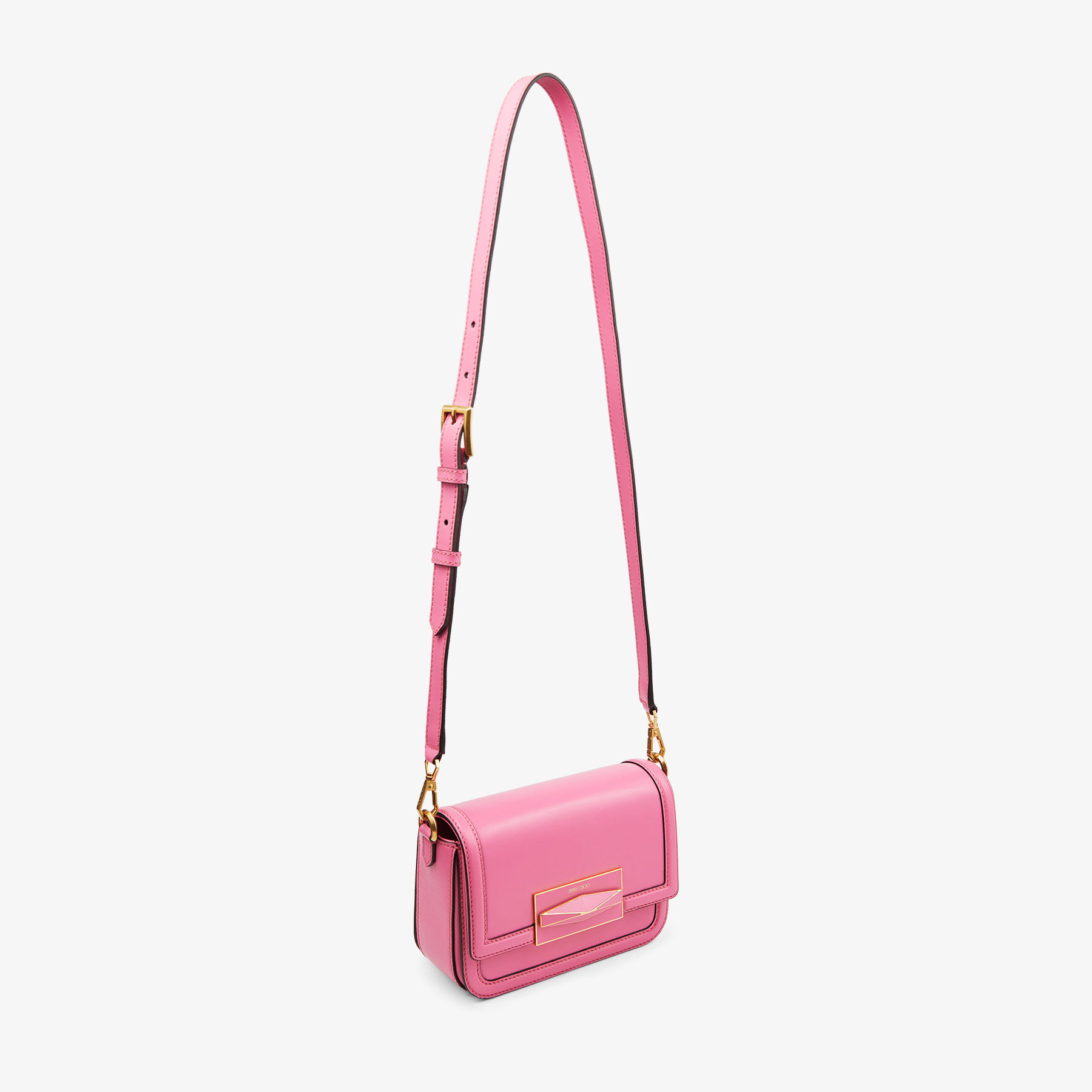 Diamond Crossbody | Candy Pink Smooth Calf Leather Bag | New Collection ...
