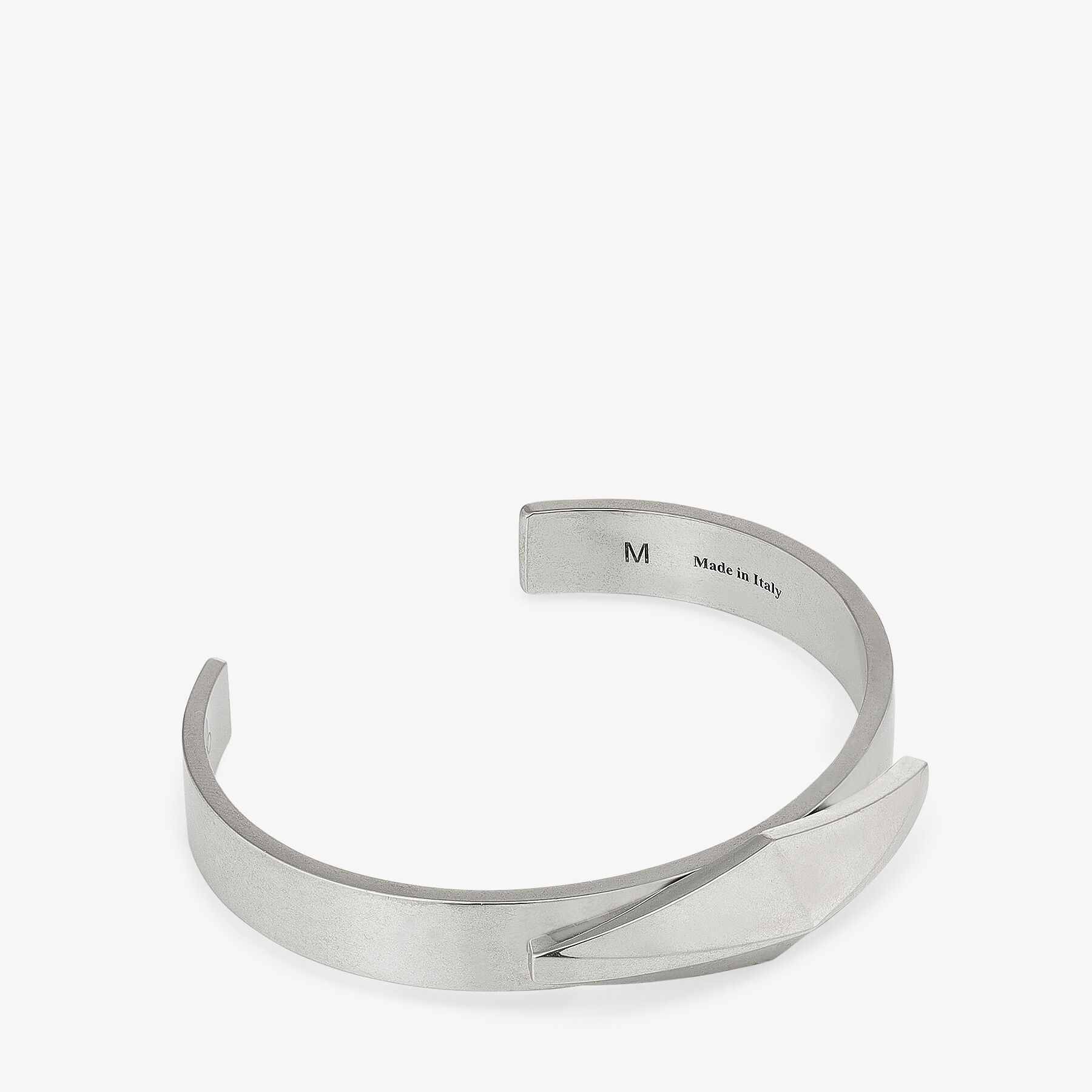 Diamond Cuff M | Antique Silver Metal Diamond Cuff | JIMMY CHOO