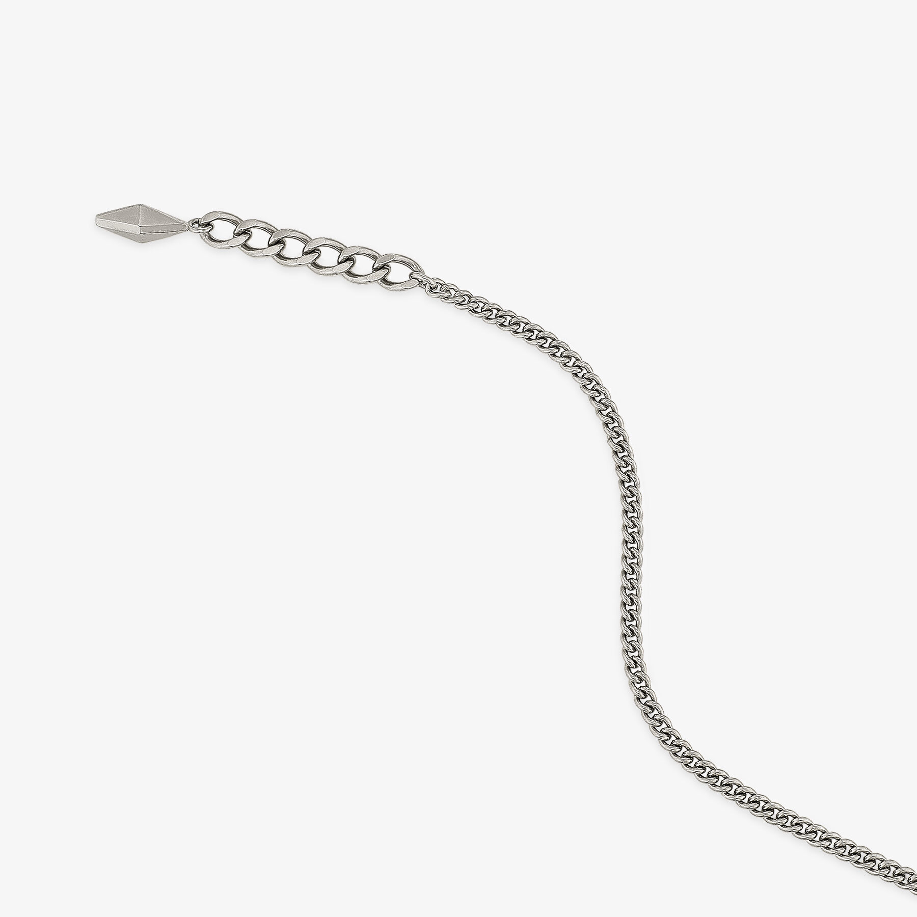 Diamond Double Chain | Antique Silver Metal Diamond Chain Necklace ...