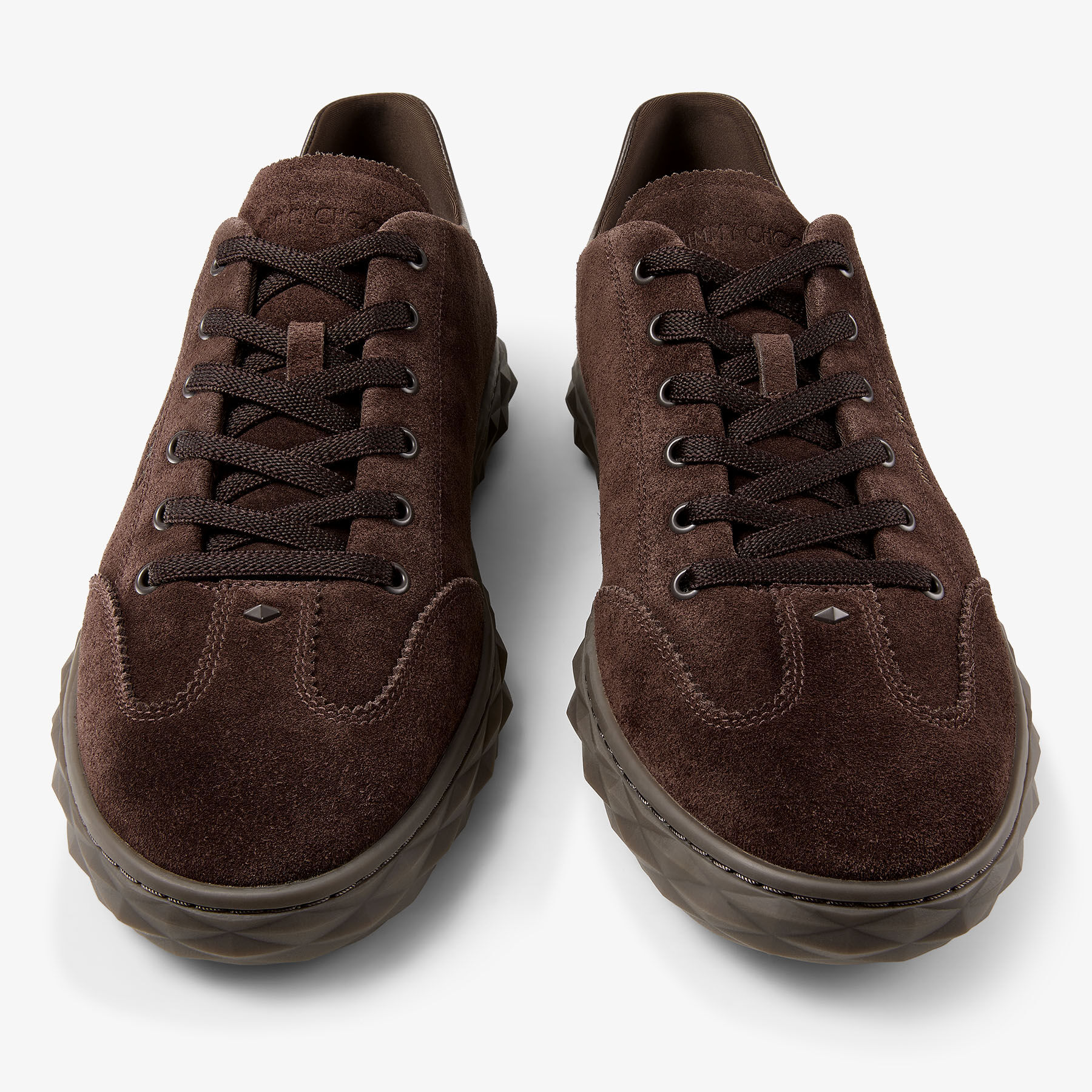 Diamond Flex C M | Chocolate Suede and Leather Mix Low Top Trainers ...