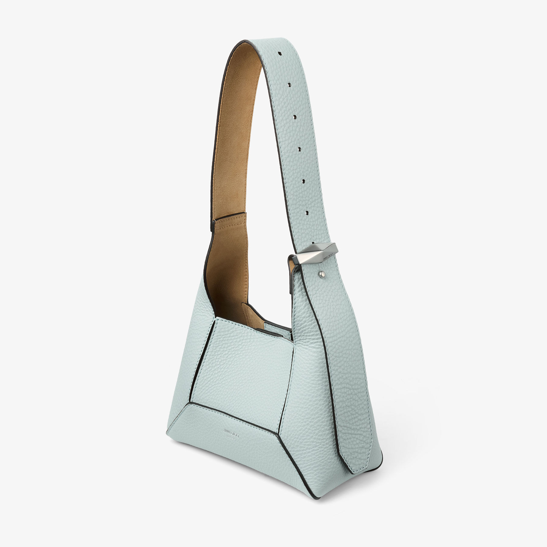 다이아몬드 호보/S | 라이트 그린 가죽 숄더 백 | 지미추