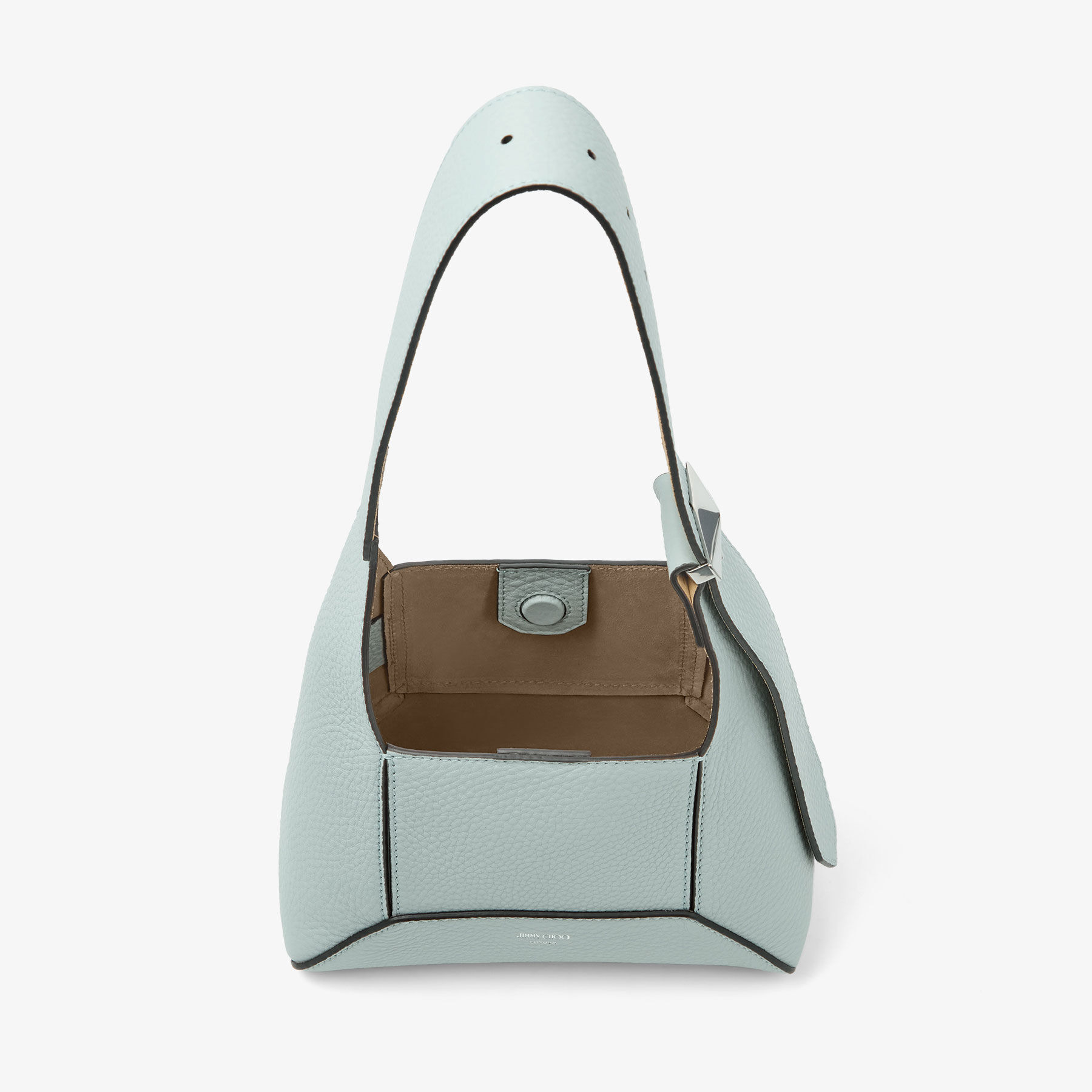 다이아몬드 호보/S | 라이트 그린 가죽 숄더 백 | 지미추