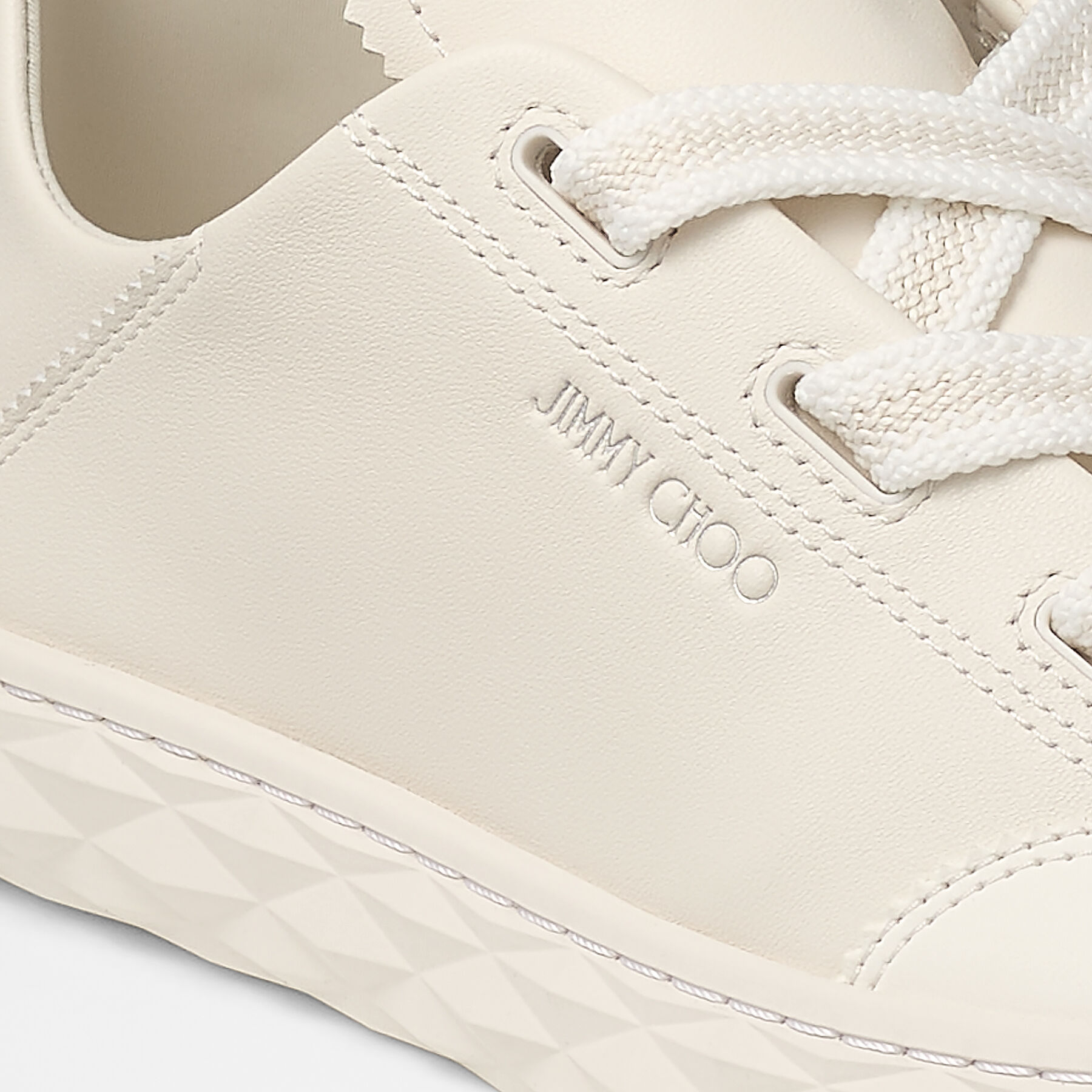 Diamond Light Flex/F| Latte Leather Trainers | JIMMY CHOO