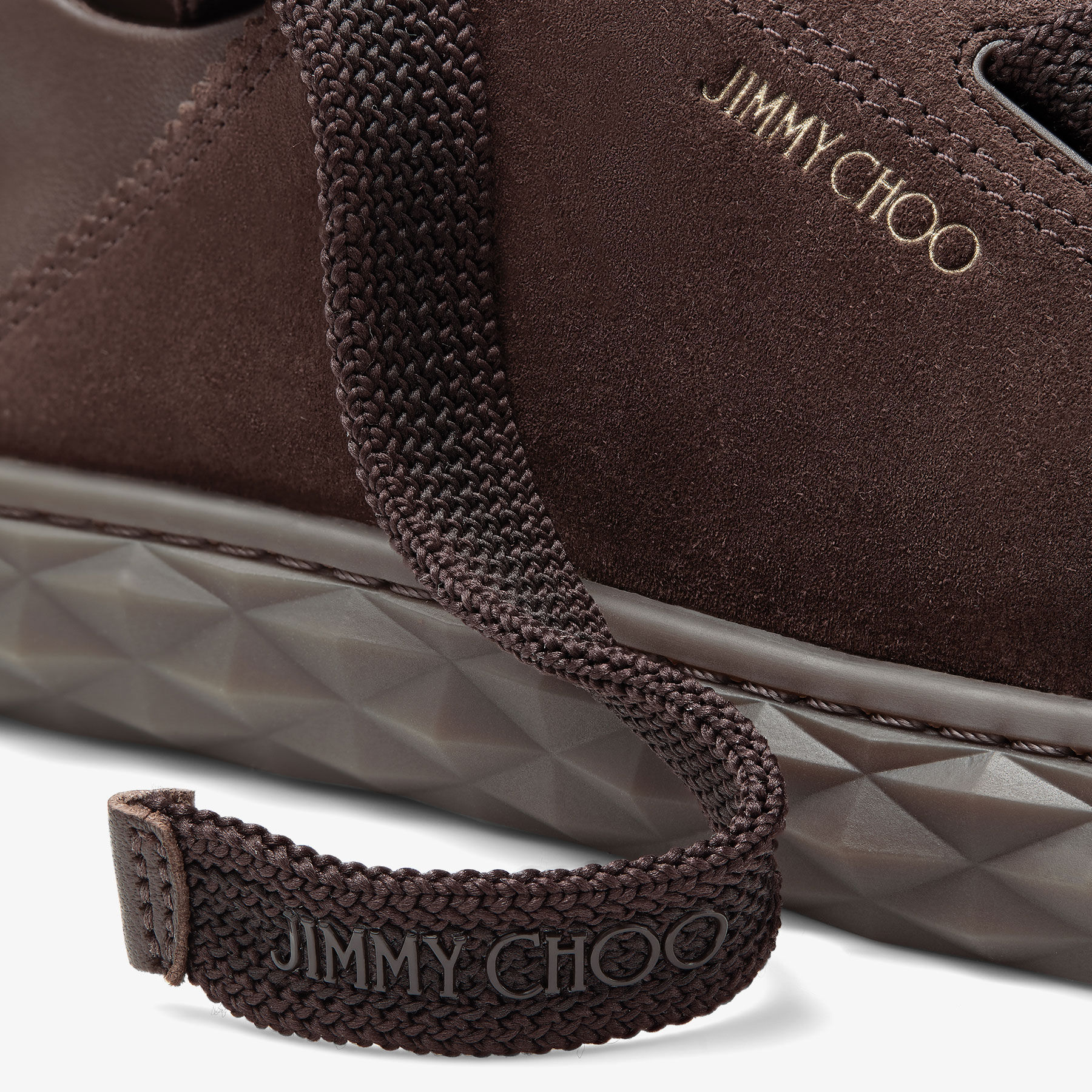 Diamond Light Flex F | Chocolate Suede and Leather Trainers | JIMMY CHOO