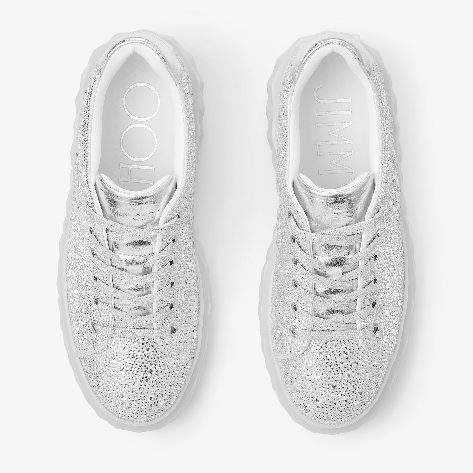 Diamond Light Maxi/F | Crystal Suede Trainer | JIMMY CHOO