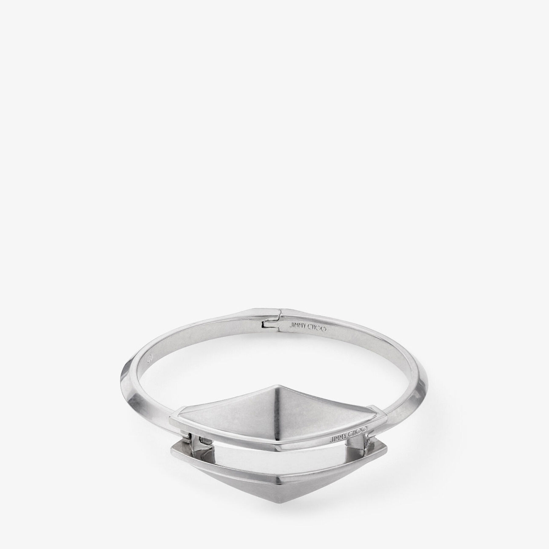 Diamond Link Cuff | Armspange in Silber-Optik | JIMMY CHOO