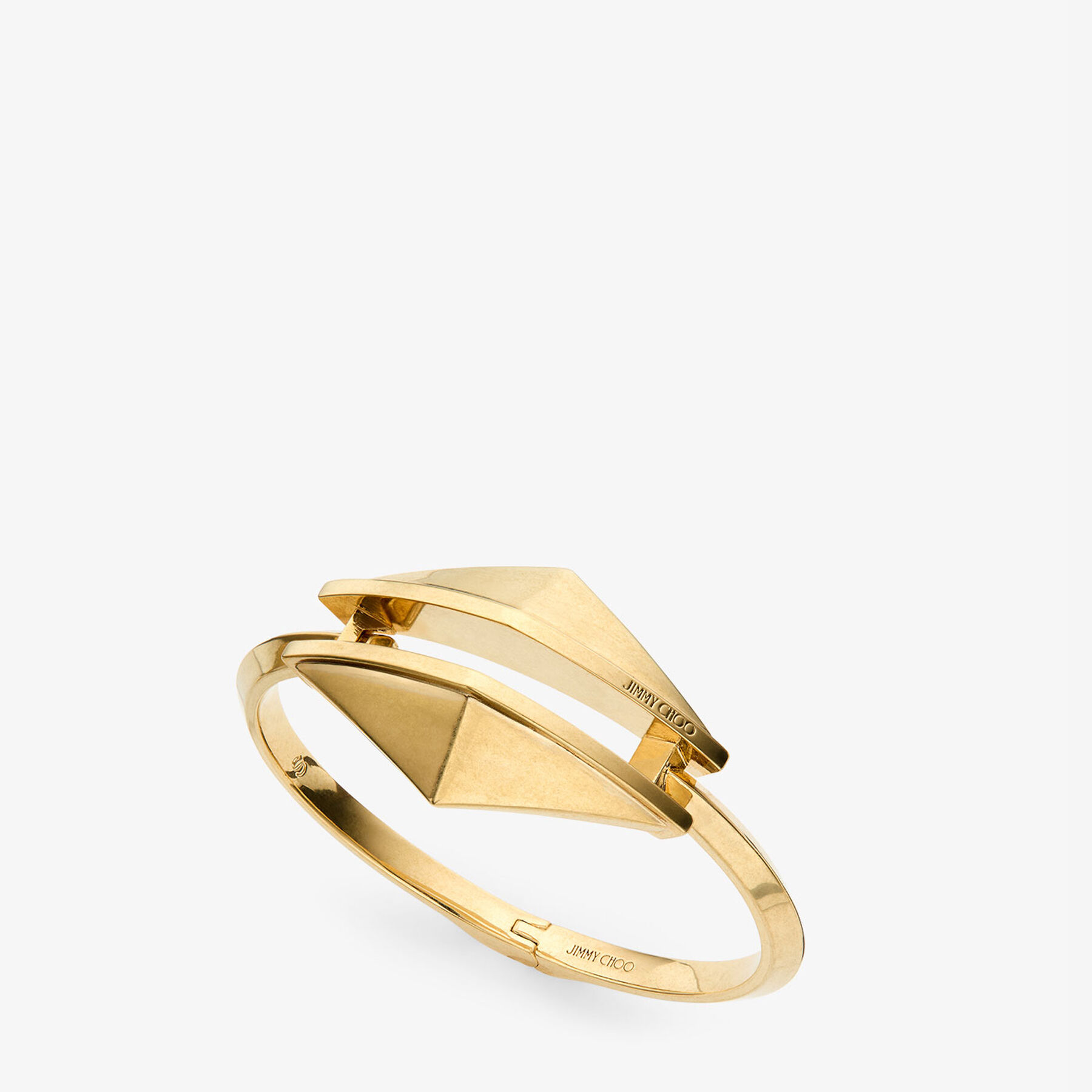 Diamond Link Cuff| Gold Finish Bracelet| JIMMY CHOO AU