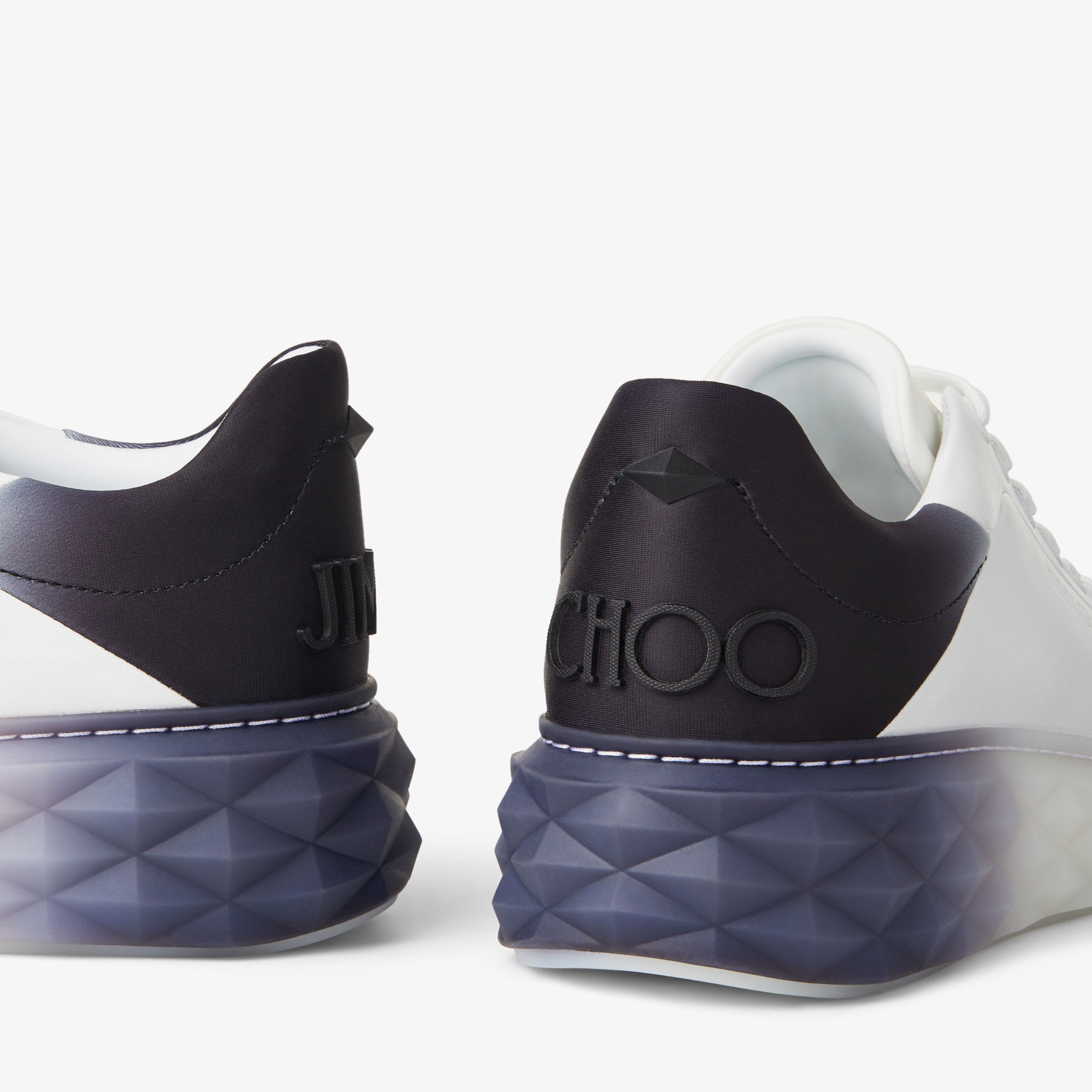 Diamond Maxi/F II|Latte Leather Trainer| JIMMY CHOO