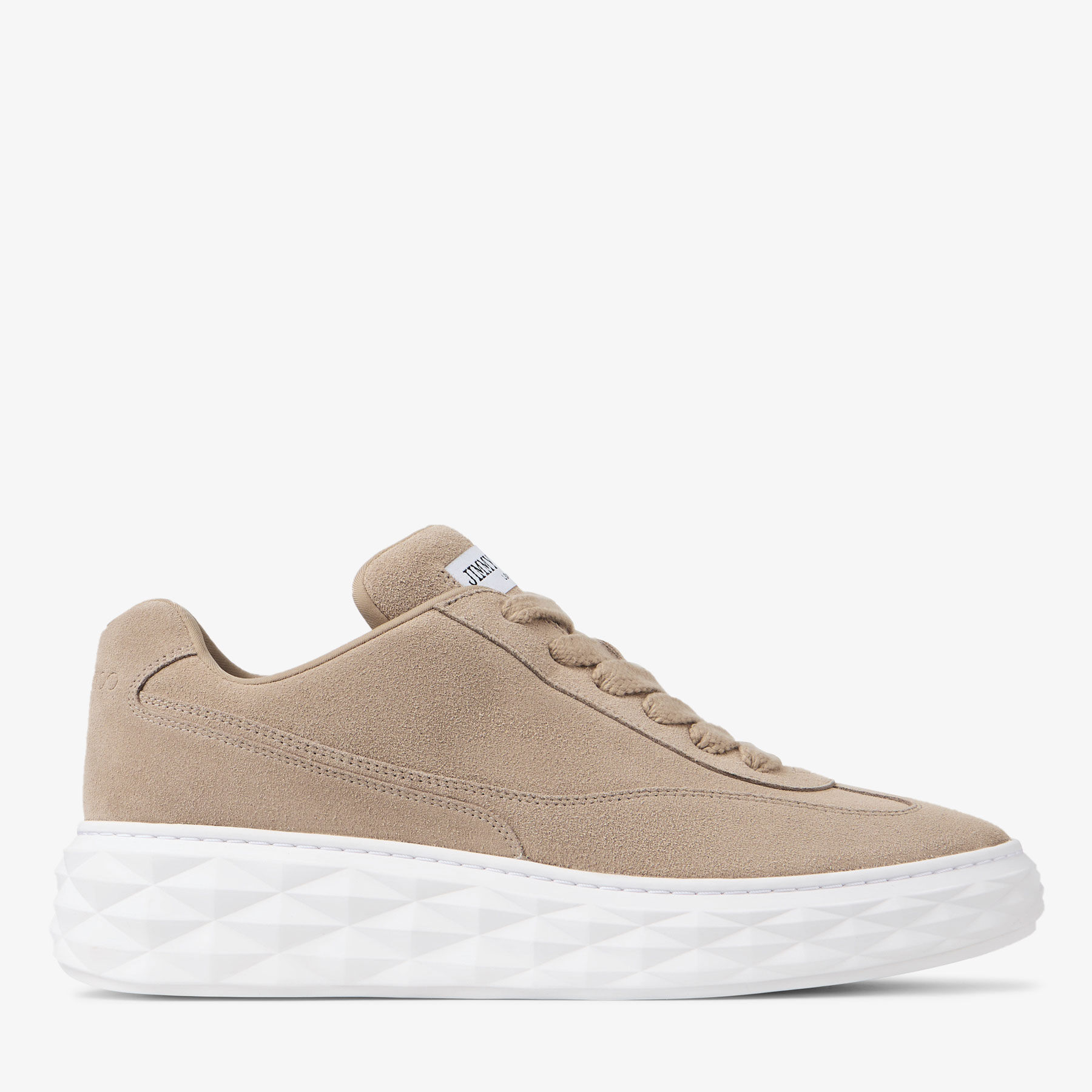 Diamond Maxi Retro M | Stone Velvet Suede Trainers | JIMMY CHOO