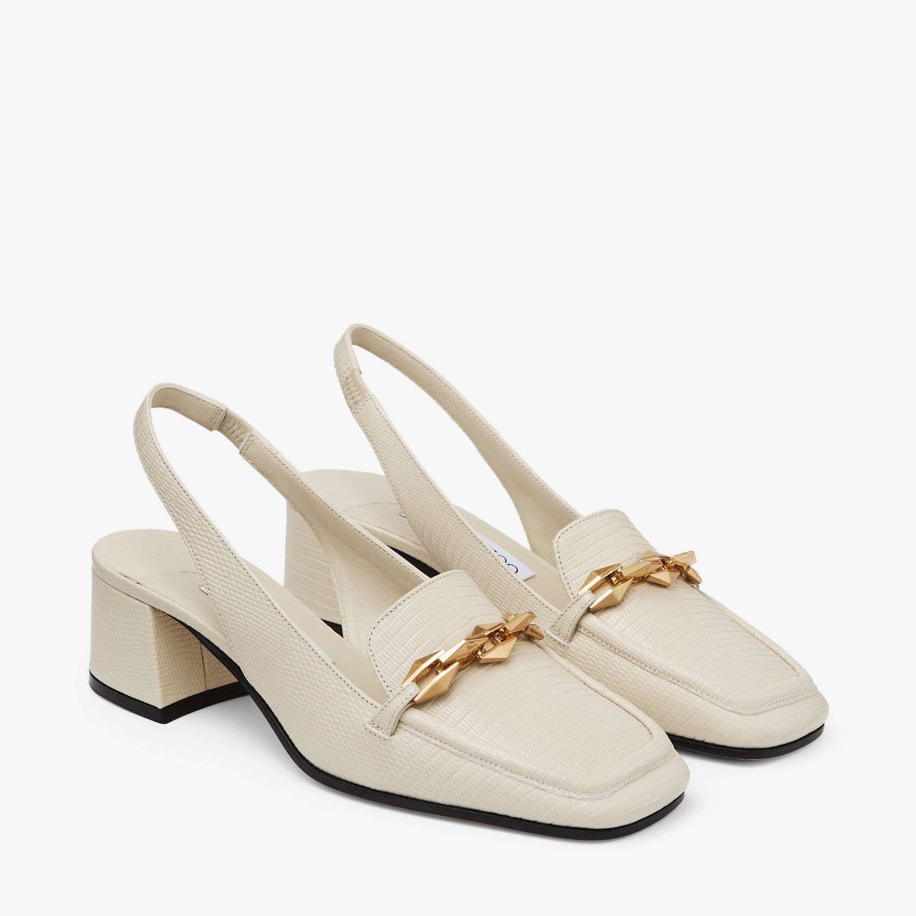 Diamond Tilda Sling Back 45|Bamboo Lizard Print Pumps| JIMMY CHOO AU