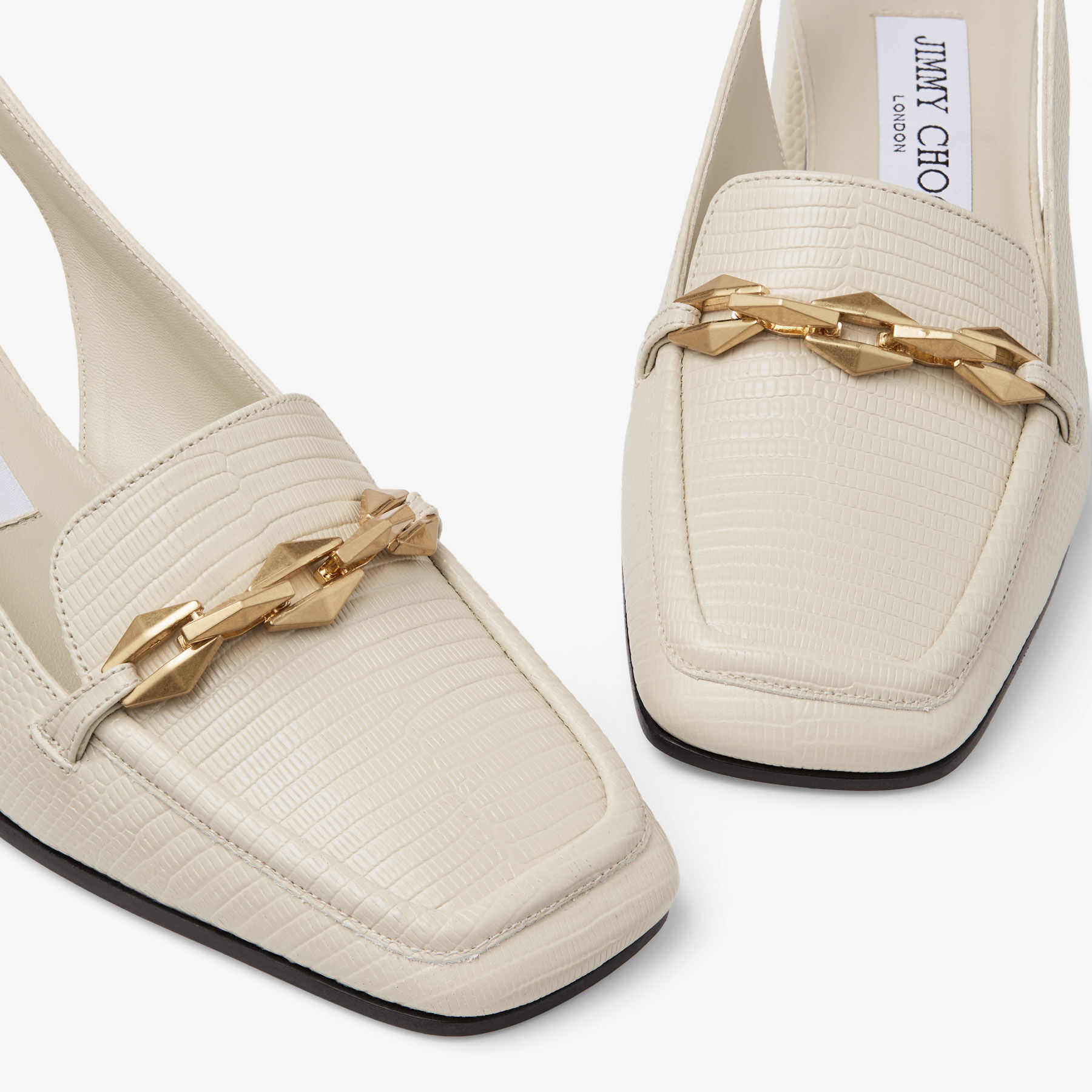 Diamond Tilda Sling Back 45|Bamboo Lizard Print Pumps| JIMMY CHOO AU
