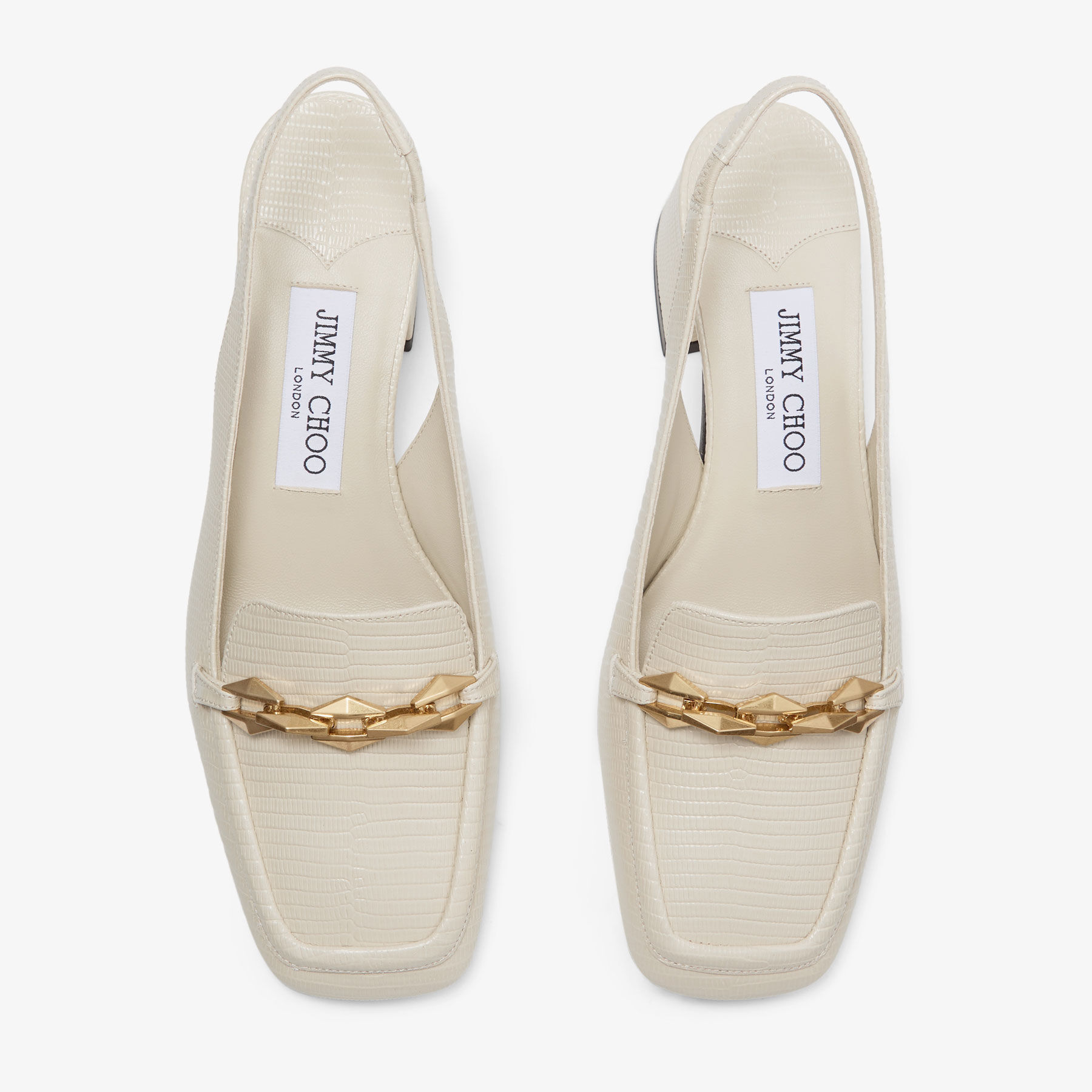 Diamond Tilda Sling Back 45|Bamboo Lizard Print Pumps| JIMMY CHOO AU