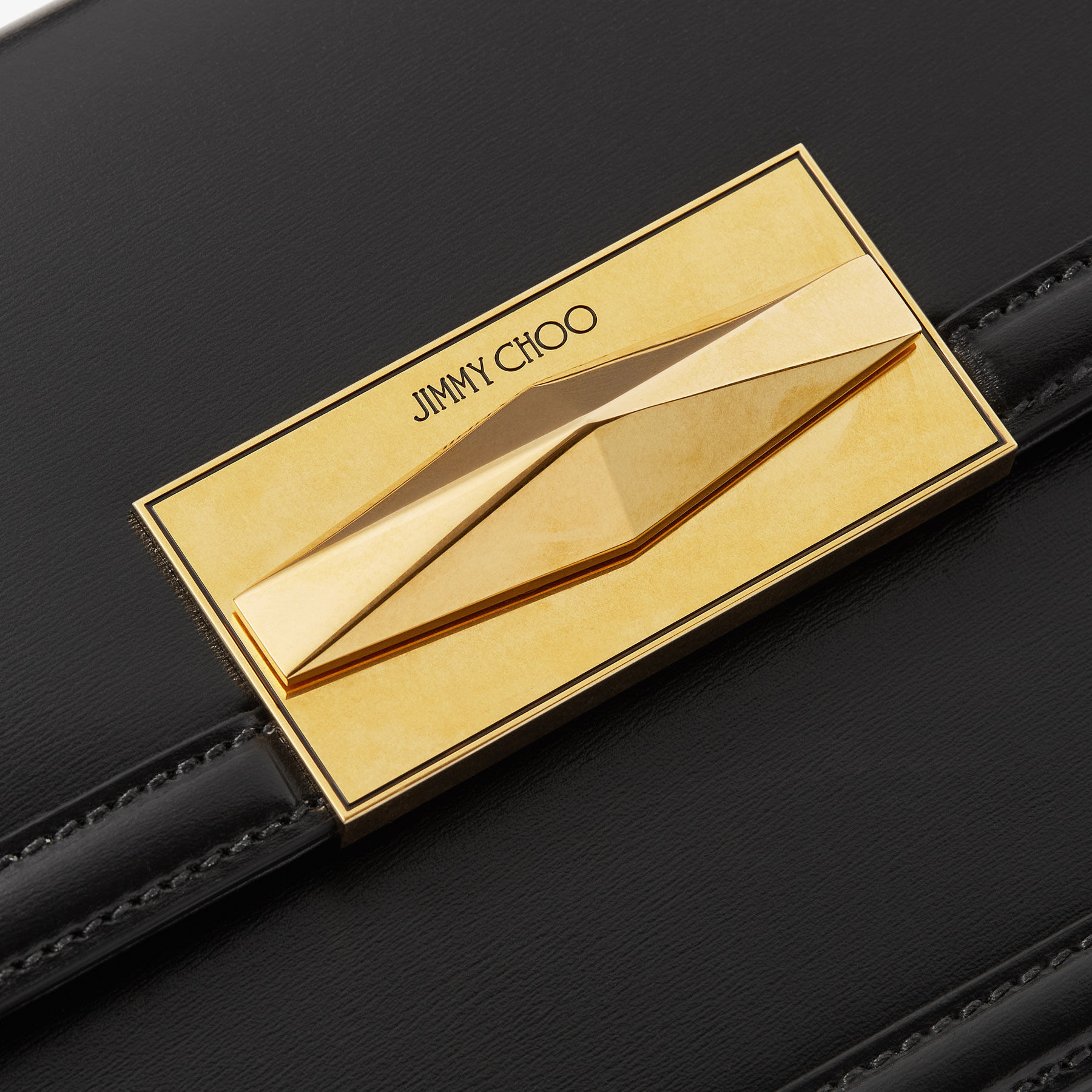 DIAMOND TOPHANDLE | Black Box Calf Leather Top Handle Bag | Autumn ...