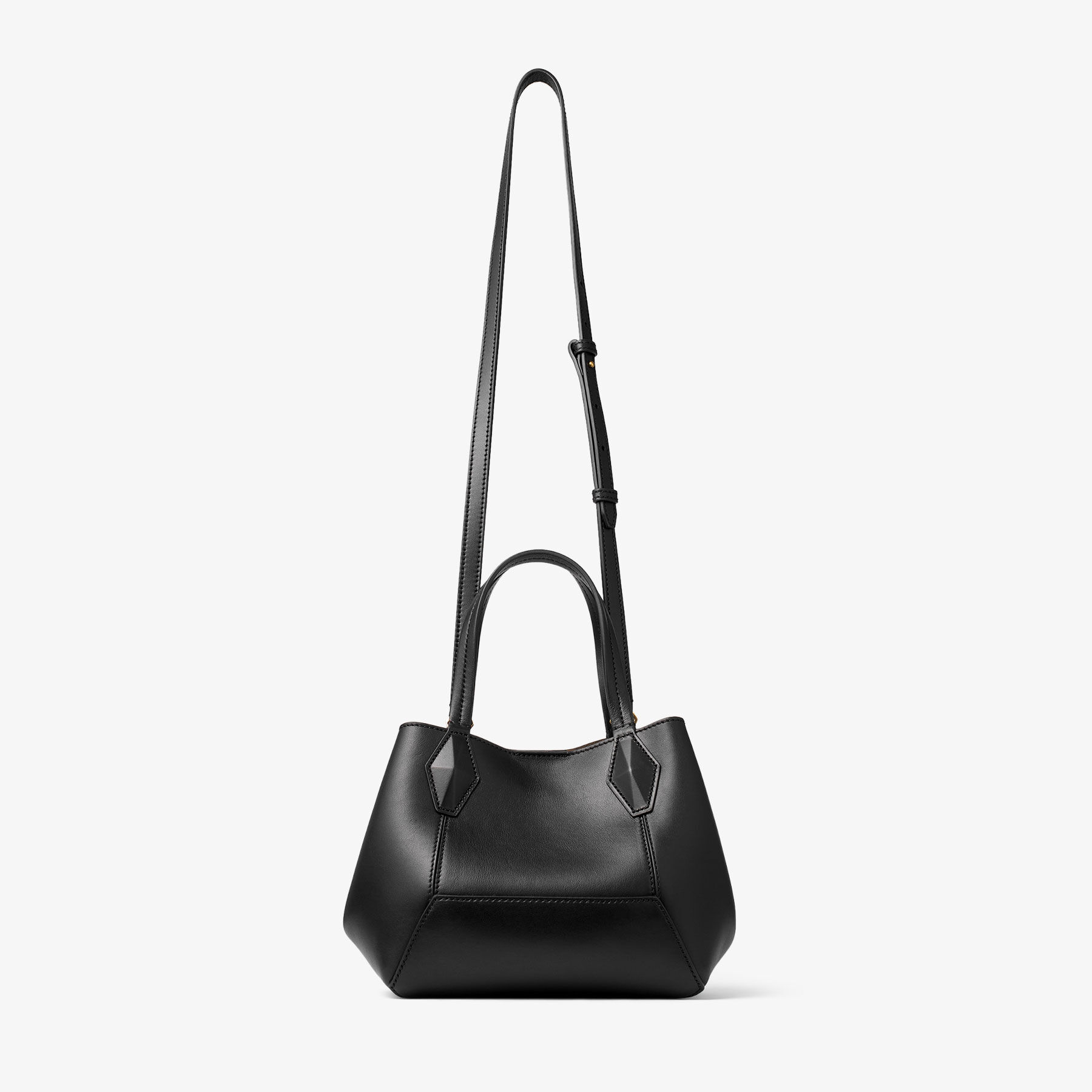 Diamond |Black Calf Leather Tote Bag | JIMMY CHOO AU