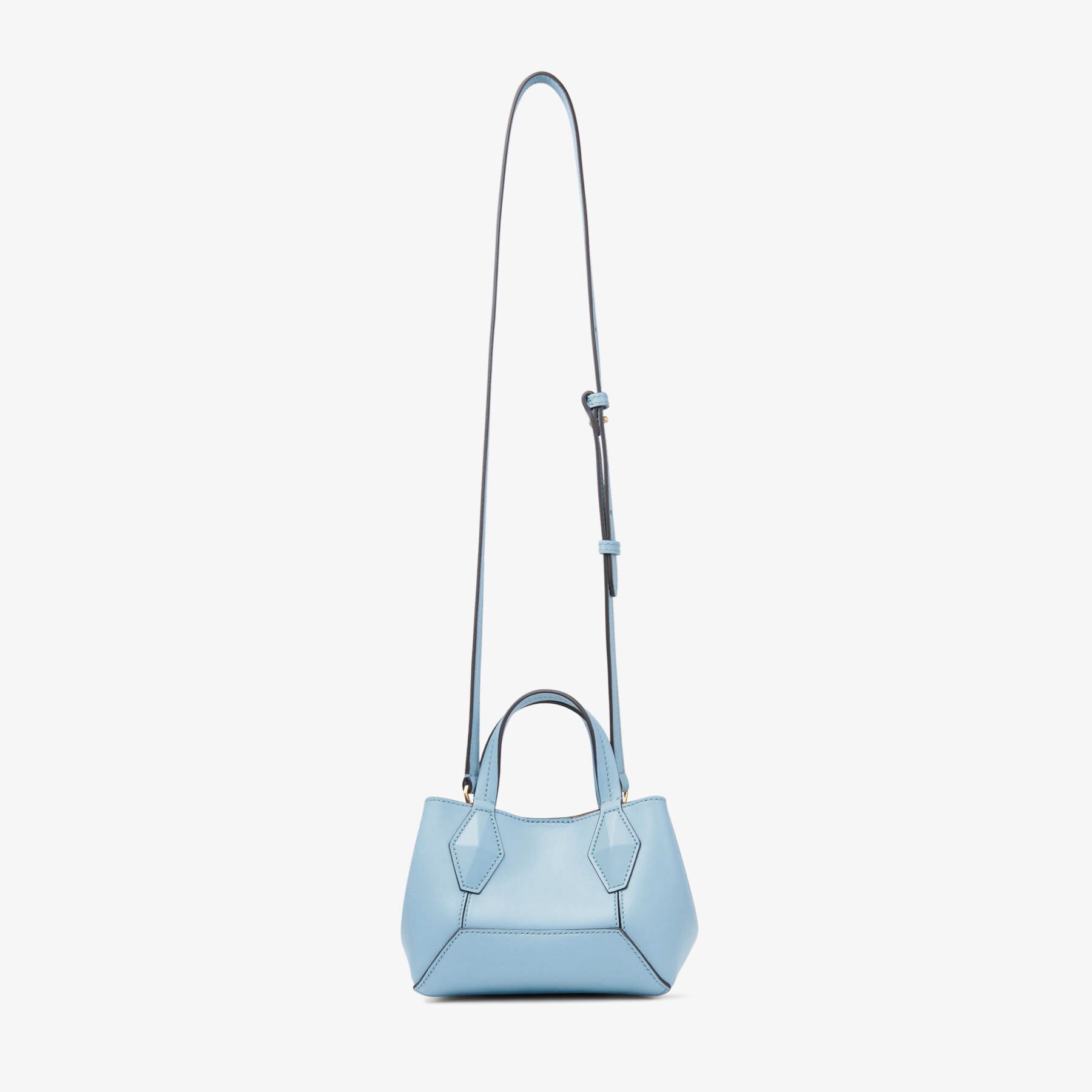 Diamond Tote/XS | Dusty Blue Leather Mini Tote Bag | JIMMY CHOO NZ