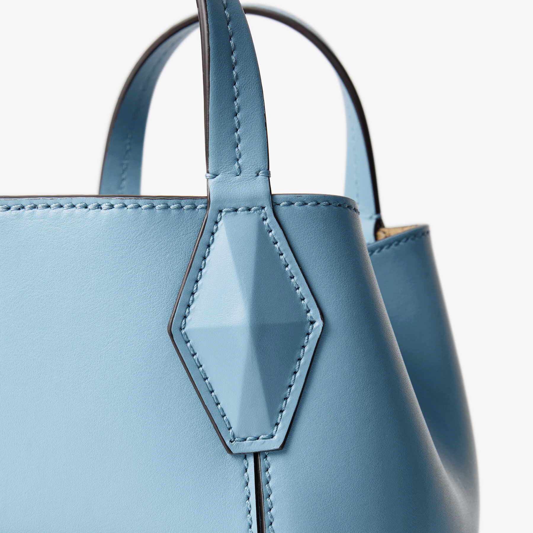 Diamond Tote/XS | Dusty Blue Leather Mini Tote Bag | JIMMY CHOO NZ