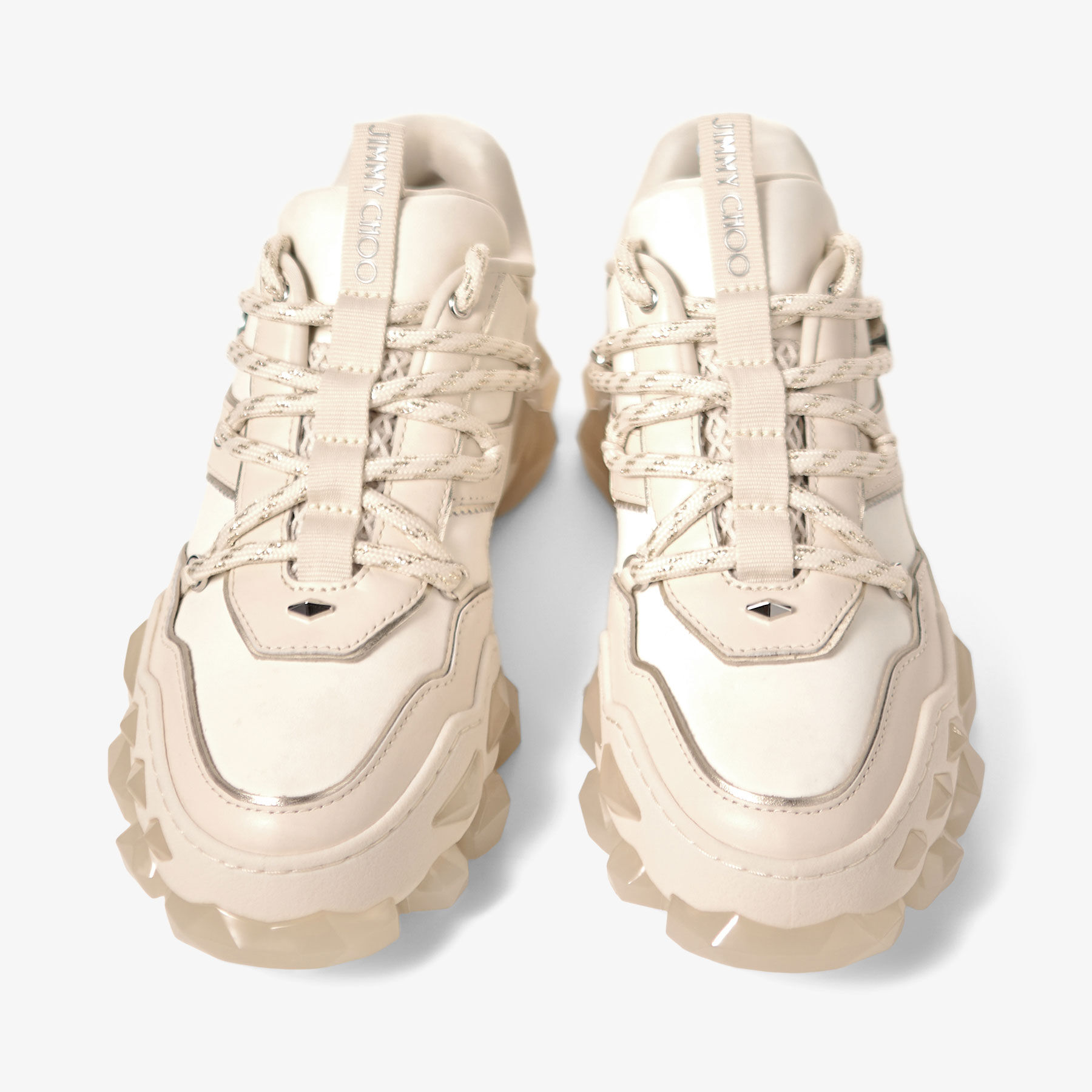 Diamond X II/F | Latte Leather Trainers | JIMMY CHOO AU