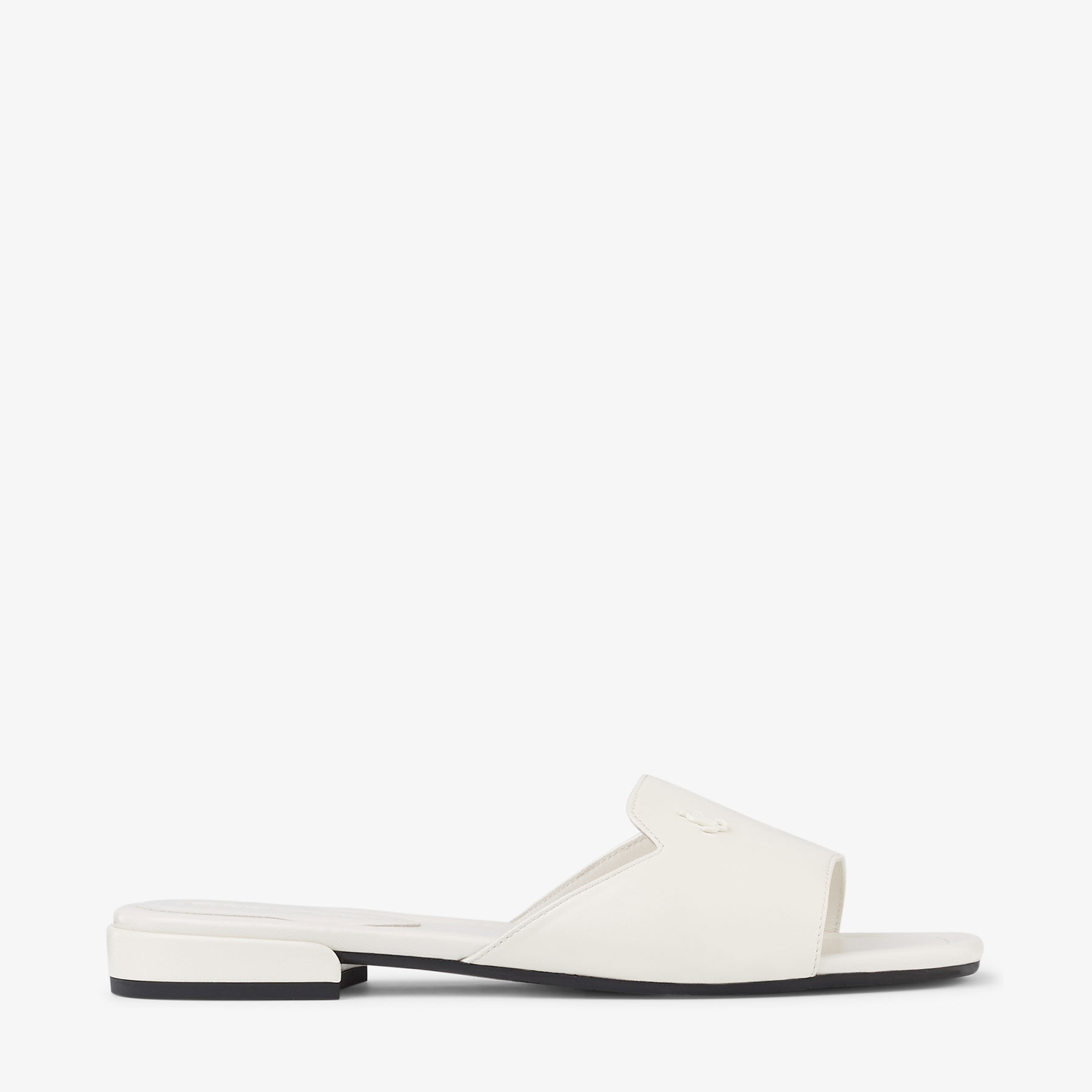 Dina Flat | Latte Nappa Leather Flats | JIMMY CHOO