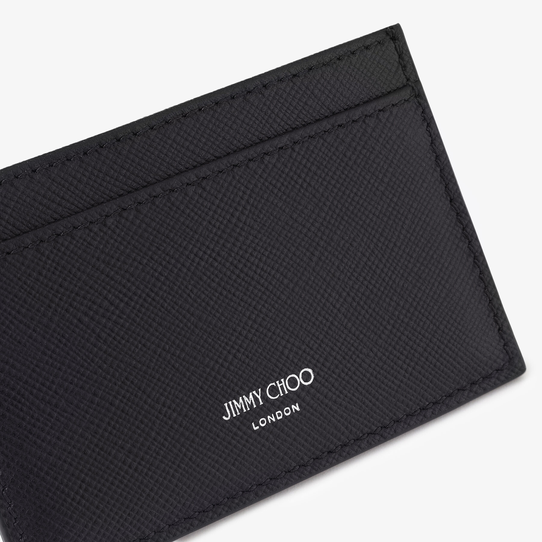 DOM | Black Textured Leather Wallet with JC Emblem | Autumn Collection ...