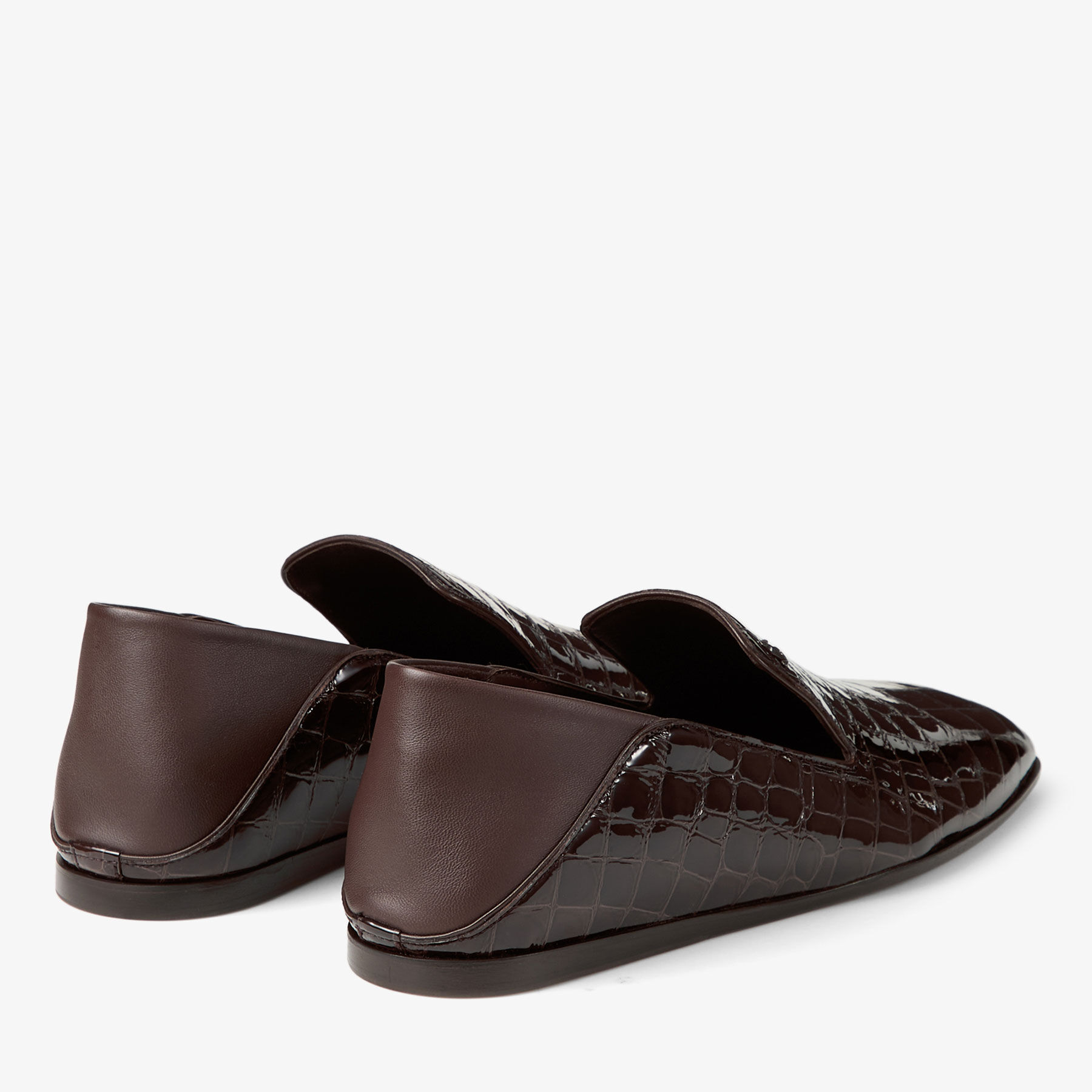 Eliot Slipper M | Sambuco Croc-embossed Leather Slippers | JIMMY CHOO