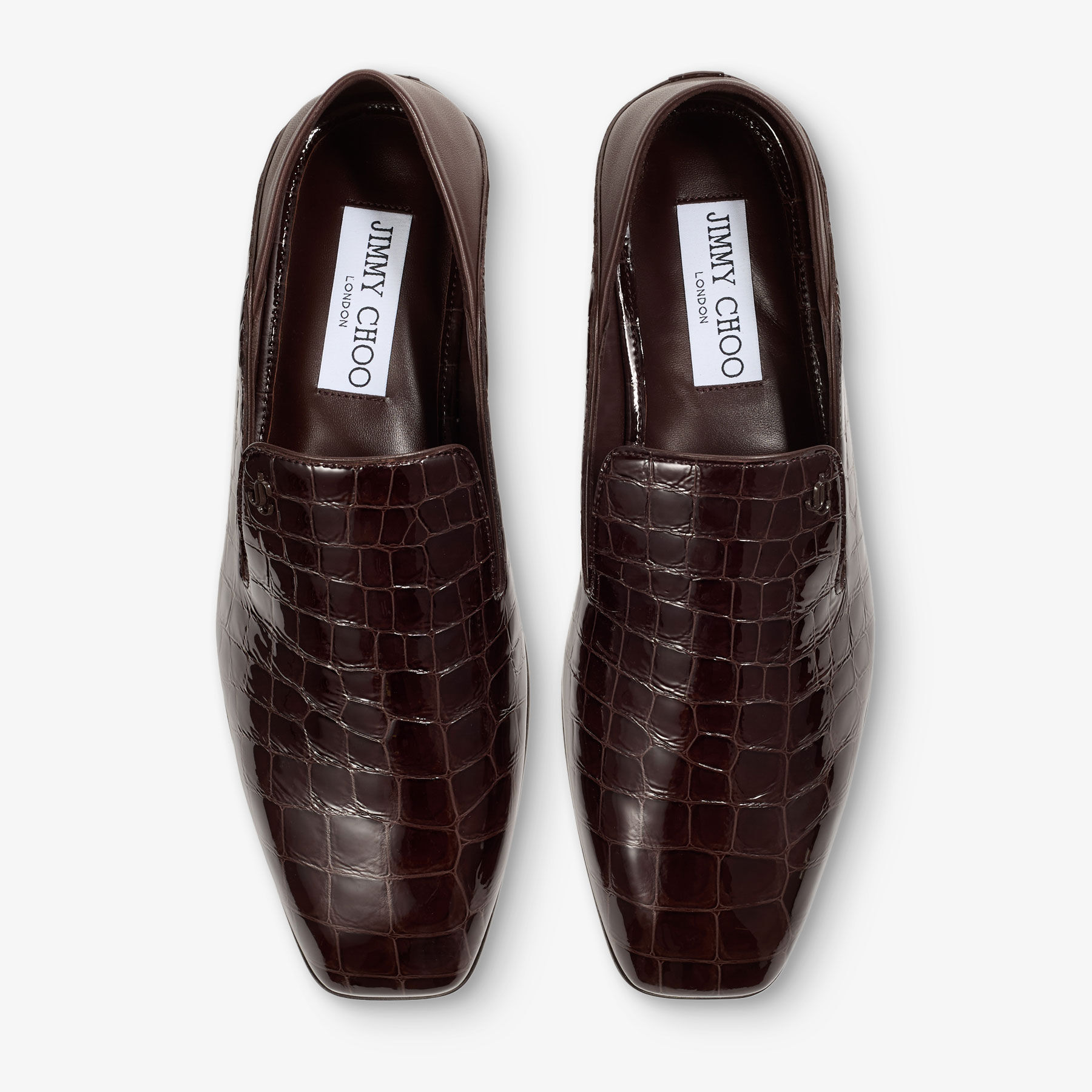 Eliot Slipper M | Sambuco Croc-embossed Leather Slippers | JIMMY CHOO