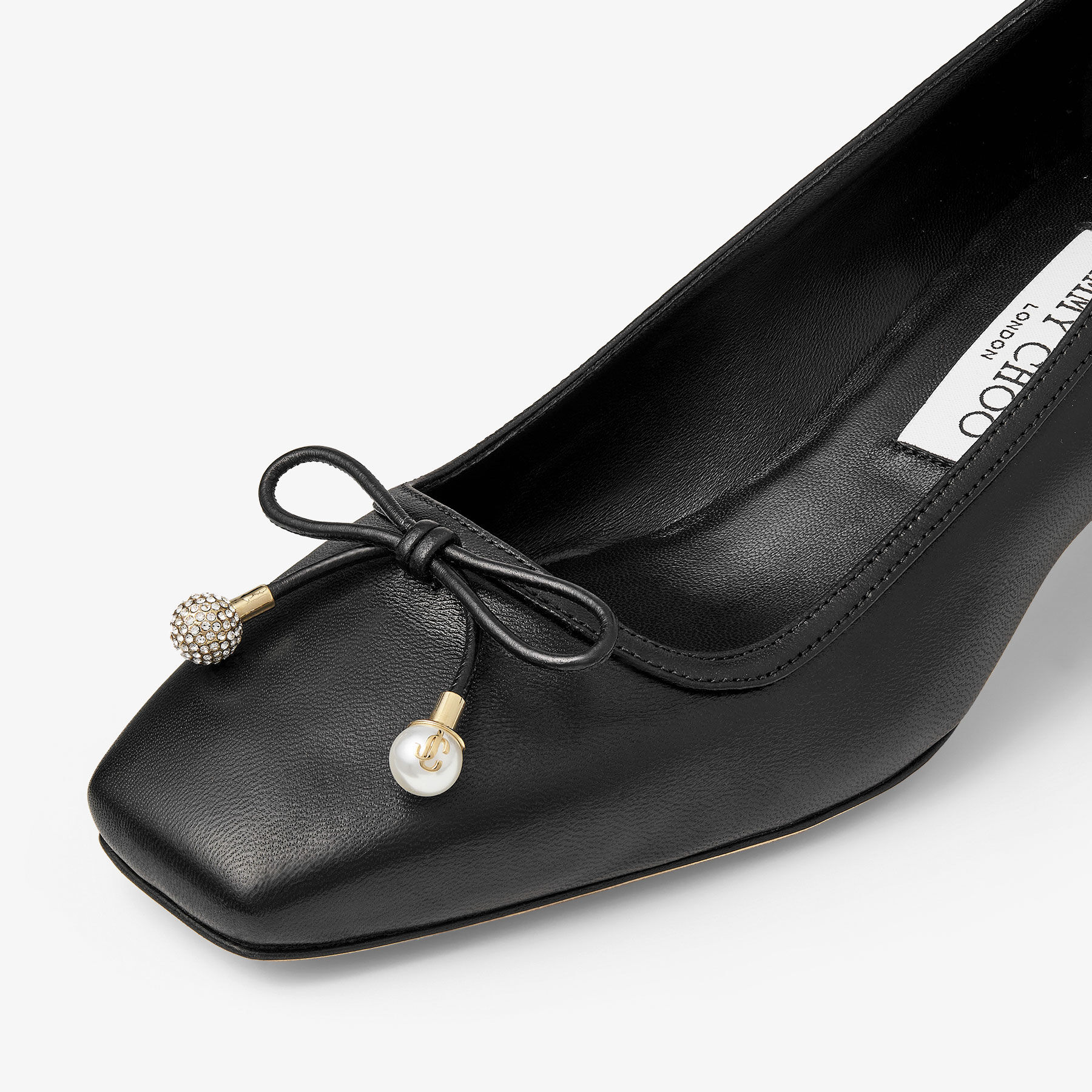 Elme 45 | Pumps aus schwarzem Nappaleder | JIMMYCHOO