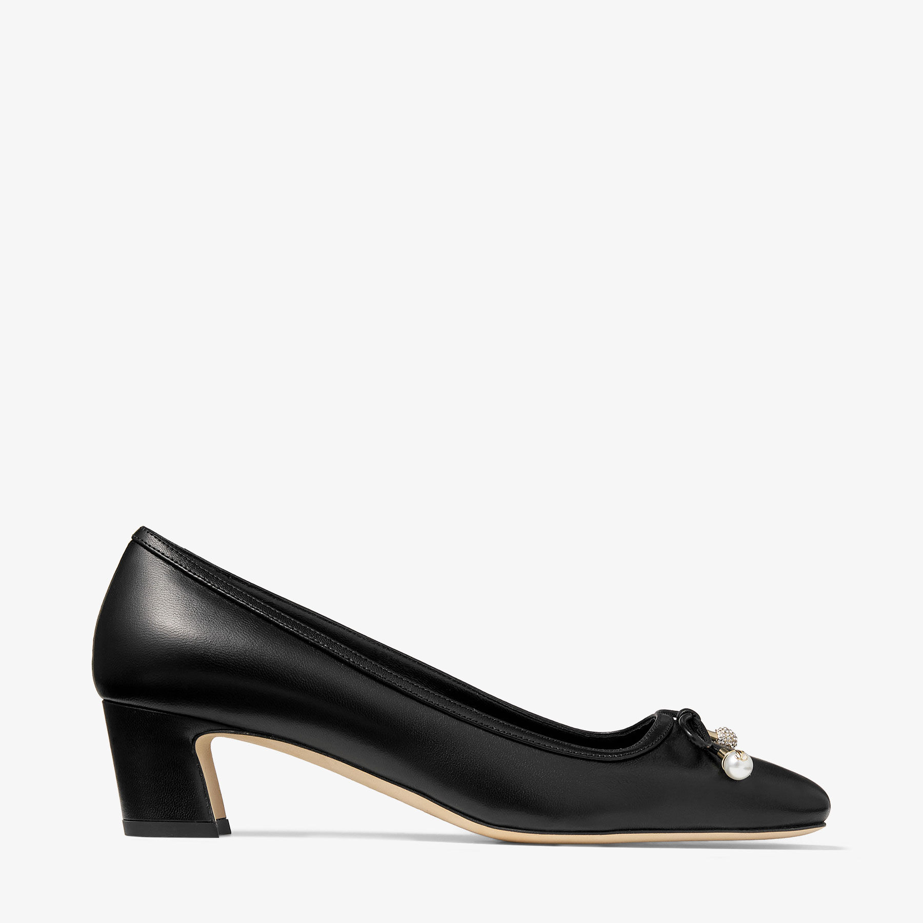 Elme 45 | Black Nappa Leather Pumps | JIMMY CHOO NZ