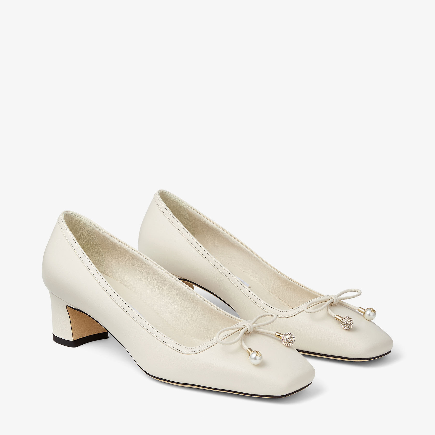 Elme 45 | Latte Nappa Leather Pumps | JIMMY CHOO