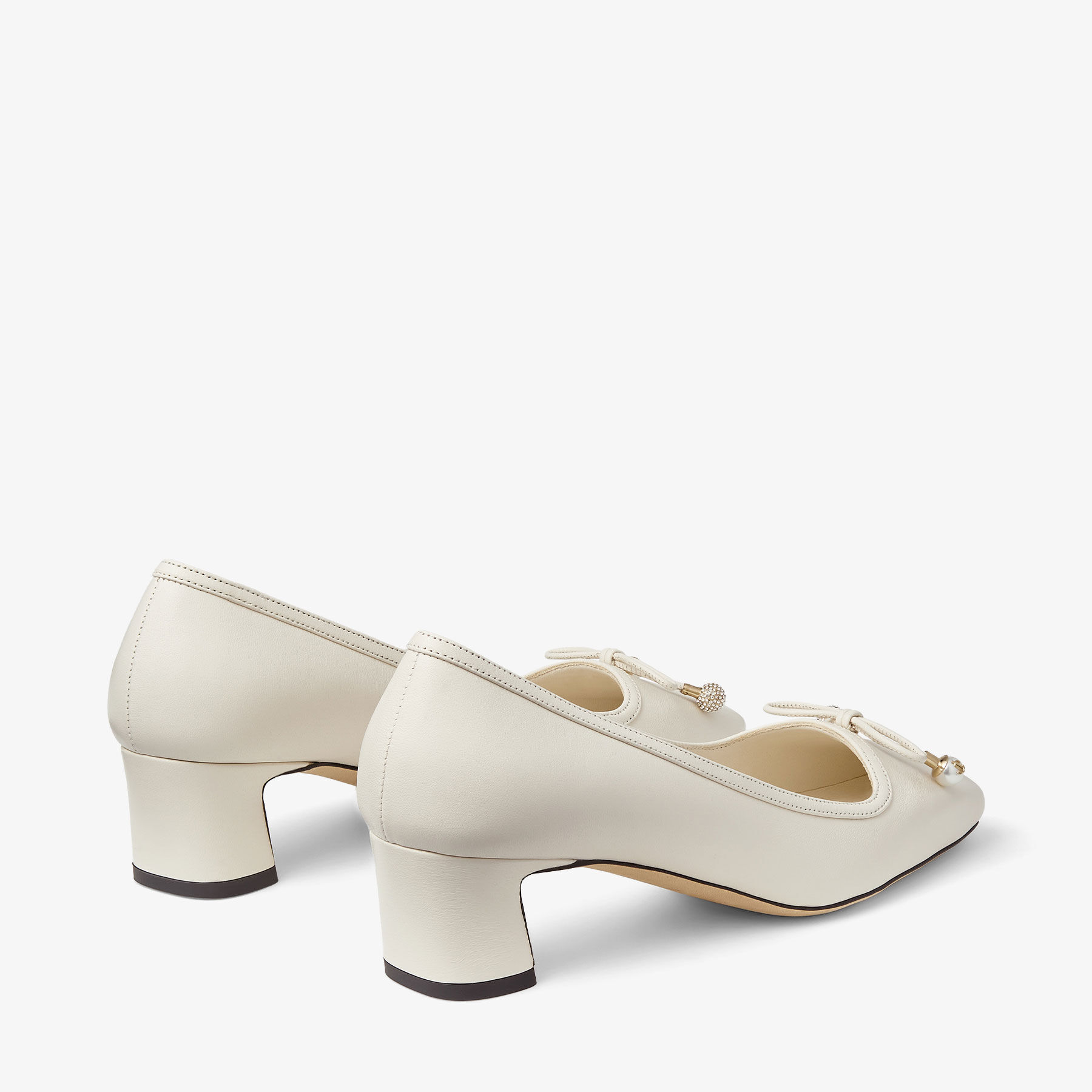 Elme 45 | Latte Nappa Leather Pumps | JIMMY CHOO