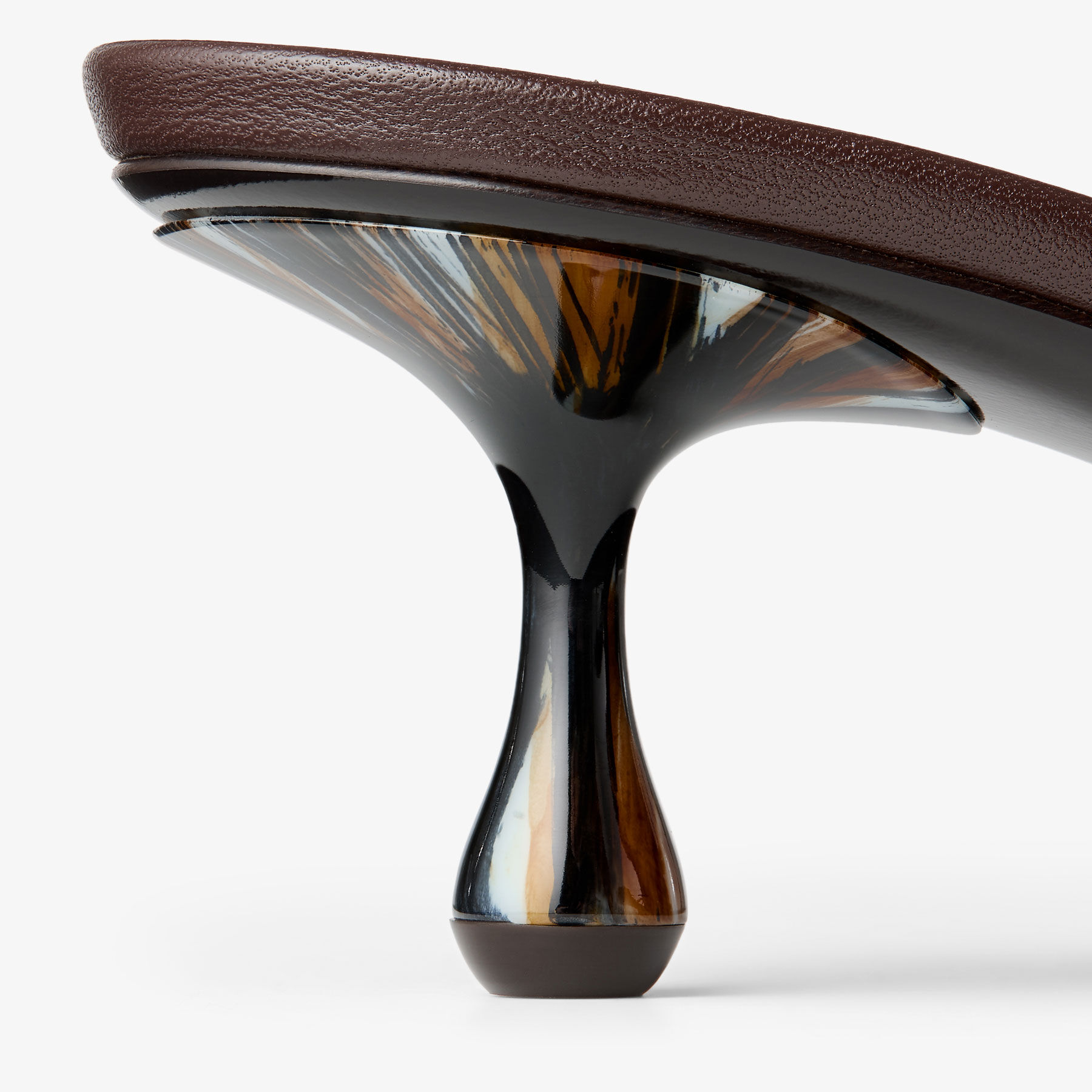 Etana Mule 50 | Chocolate Leather Mules | JIMMY CHOO