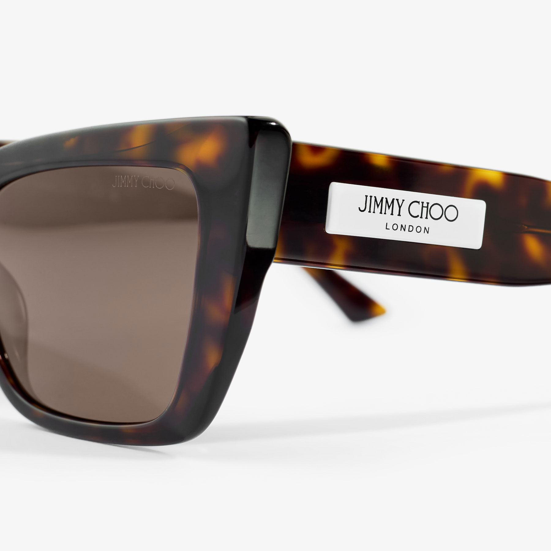 에바딘 | 브라운 하바나 버터플라이 선글라스 | JIMMY CHOO