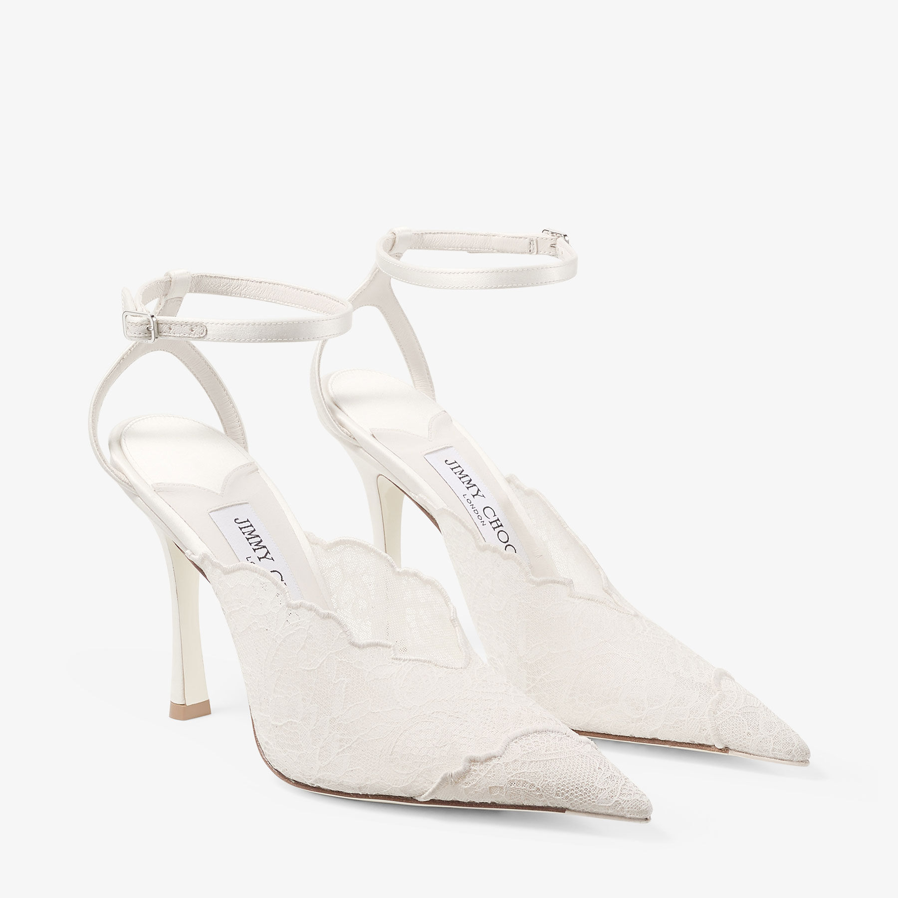 Faiz 100 | Ivory Jimmy Choo Lace Pumps | JIMMY CHOO
