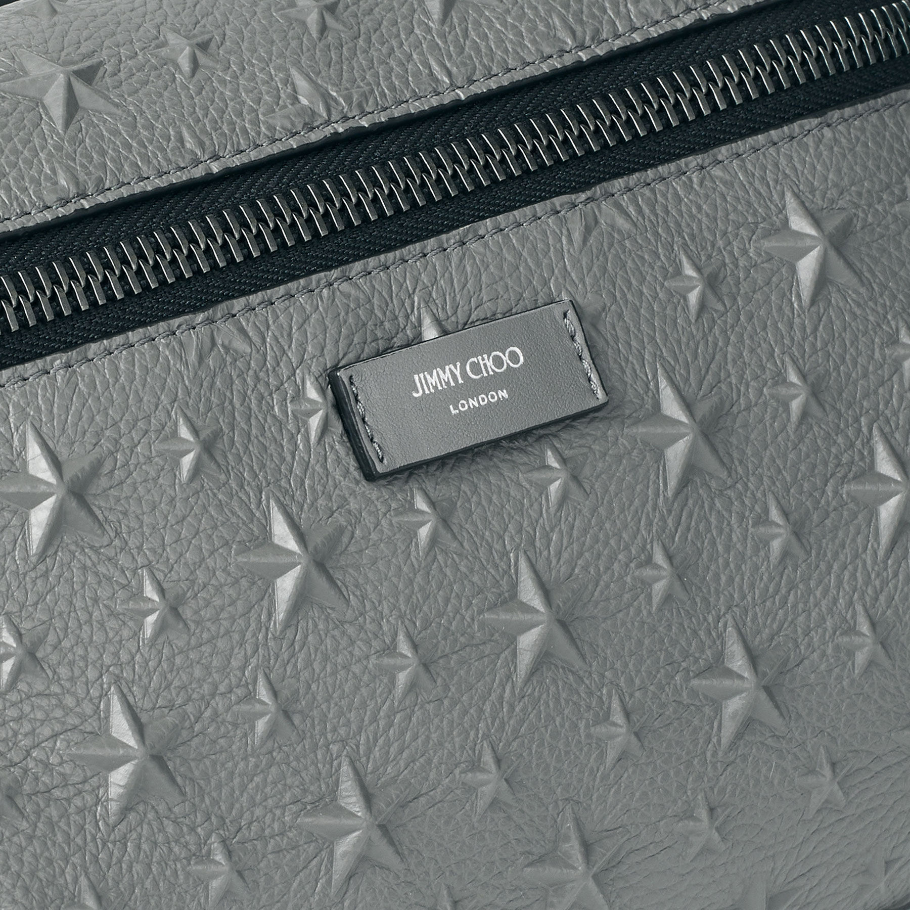 Finsley | Black Leather Belt Bag with Embossed Stars | New Collection ...