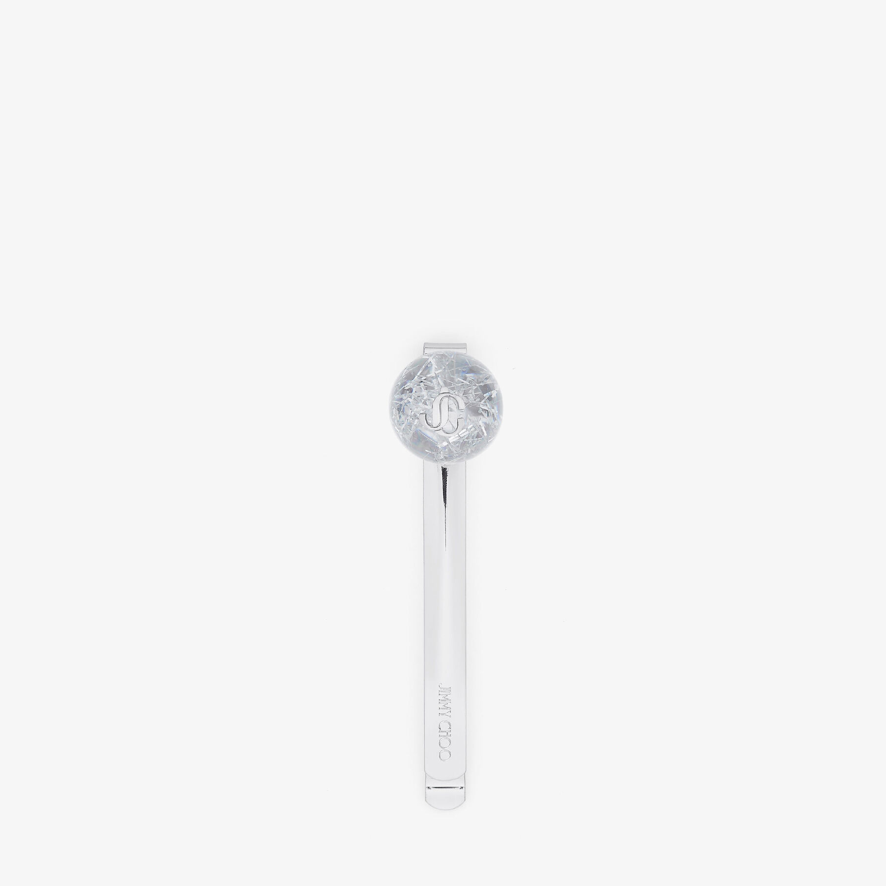 Hair Slide | Silver-Finish Pave Crystal Hair Slide | JIMMY CHOO