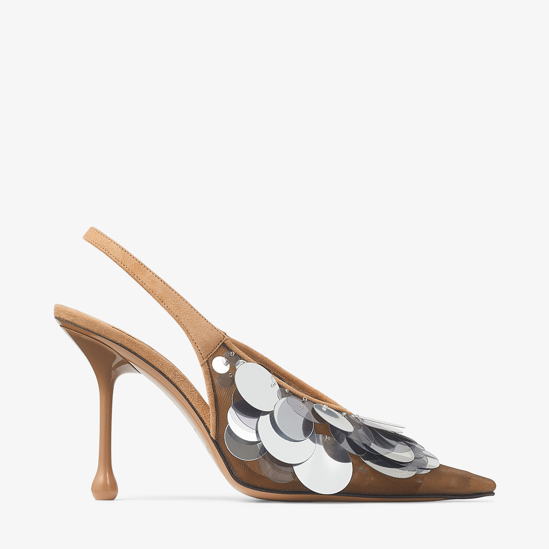 Isa 95 | Biscuit Mesh Paillette Pumps | JIMMY CHOO