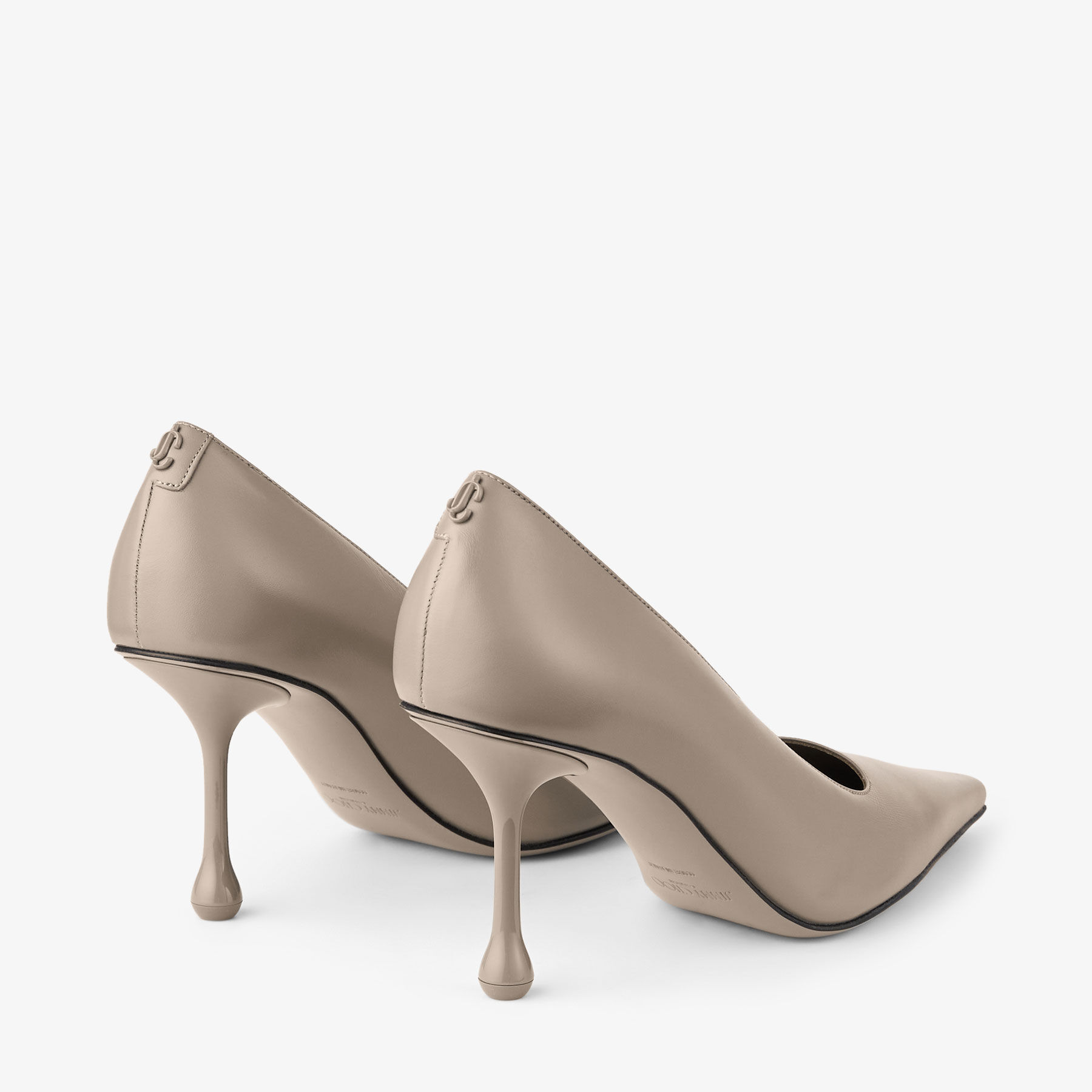Ixia 80 | Taupe Leather Pumps | JIMMY CHOO