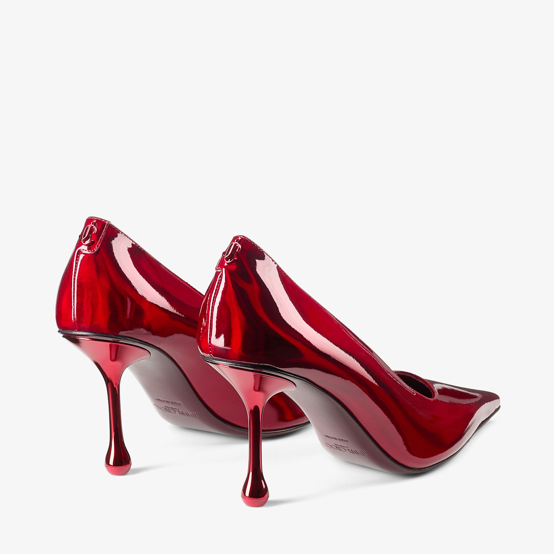 Ixia 80 | Ruby Red Leather Pumps | JIMMY CHOO