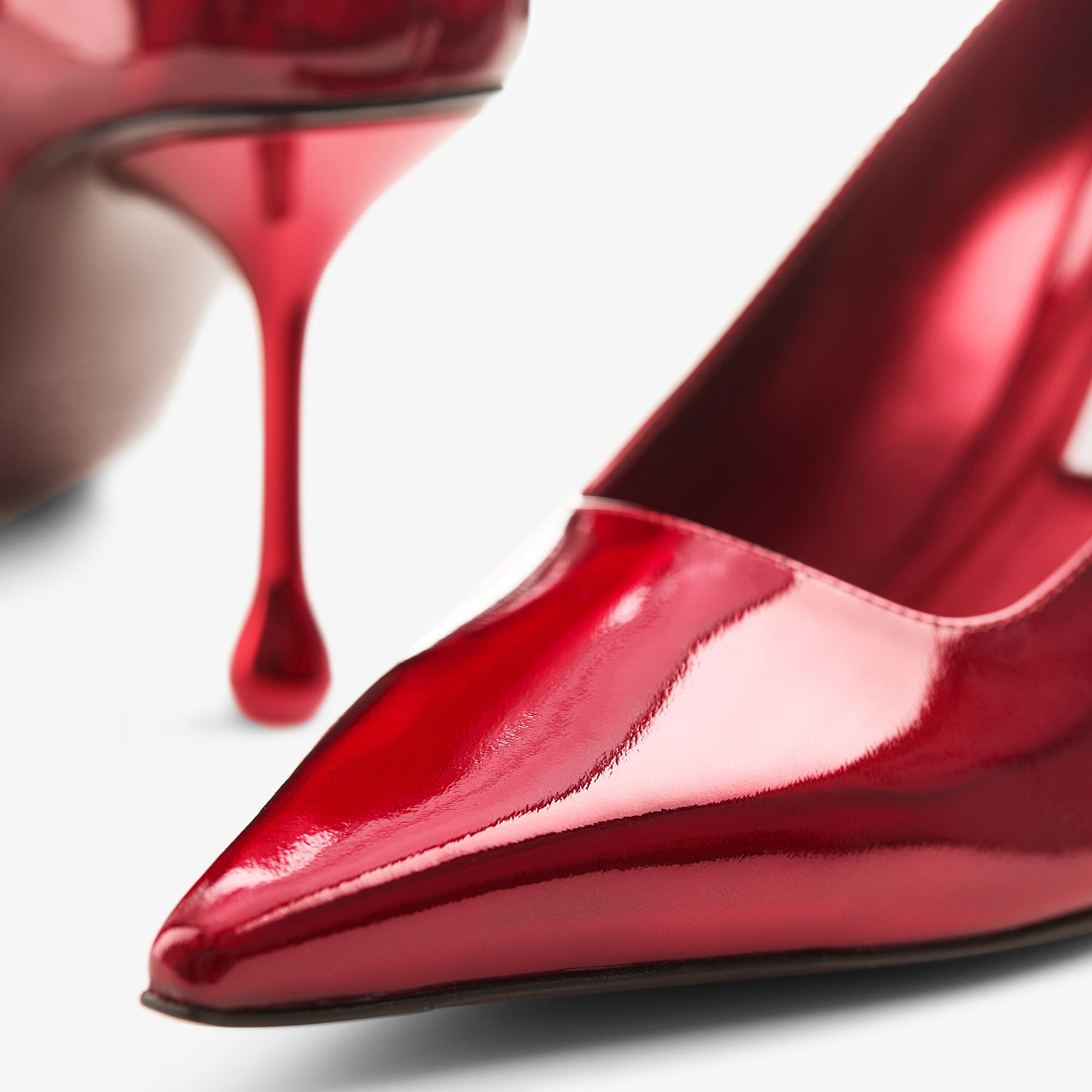 Ixia 80 | Ruby Red Leather Pumps | JIMMY CHOO