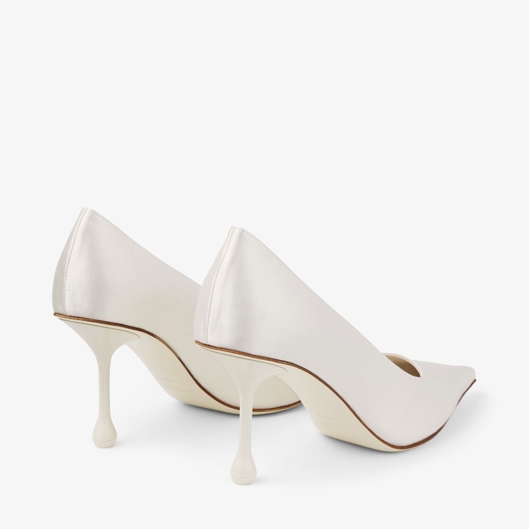 Ixia 80 | Ivory Satin Pumps | JIMMY CHOO