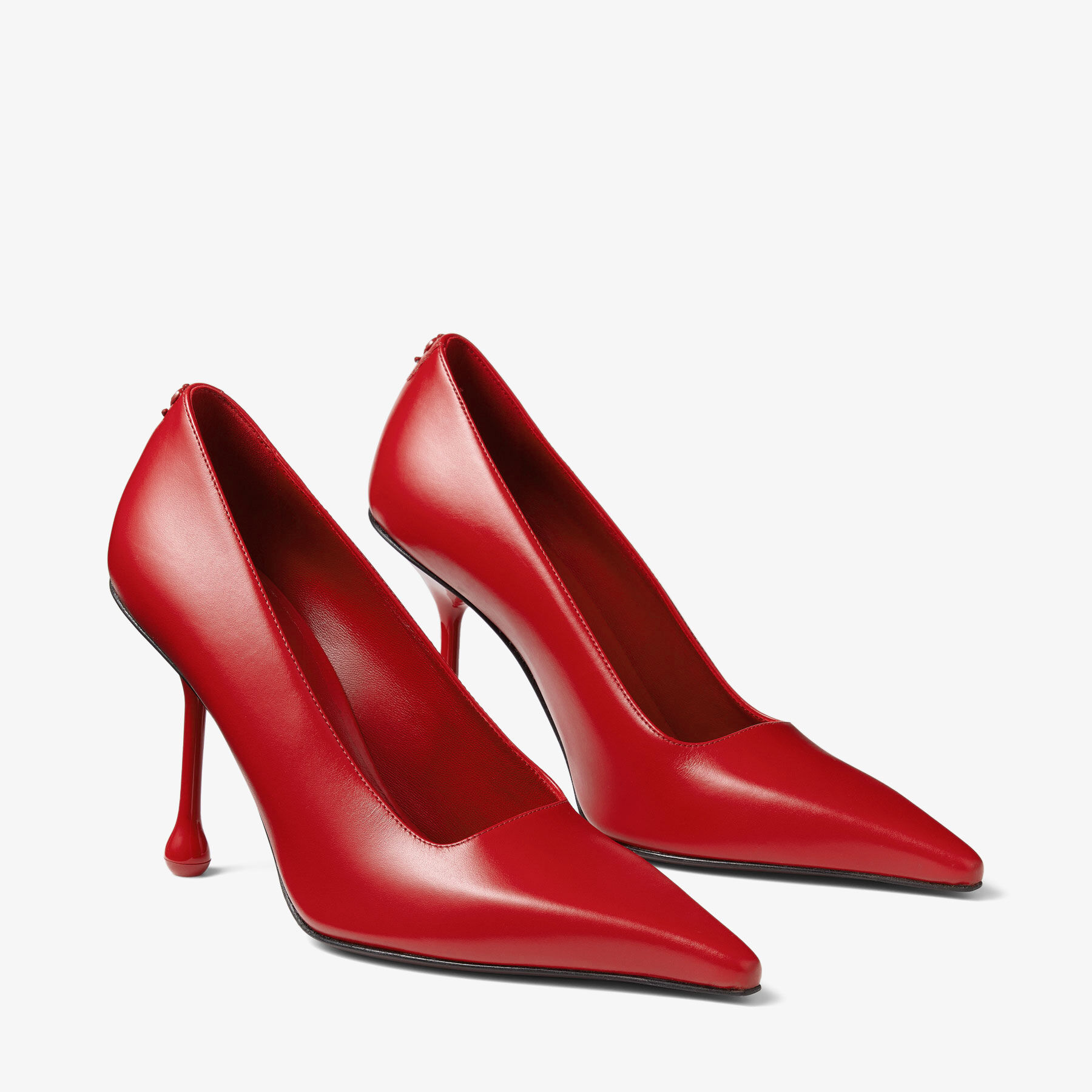 Ixia 95 | Ruby Red Leather Pumps | JIMMY CHOO