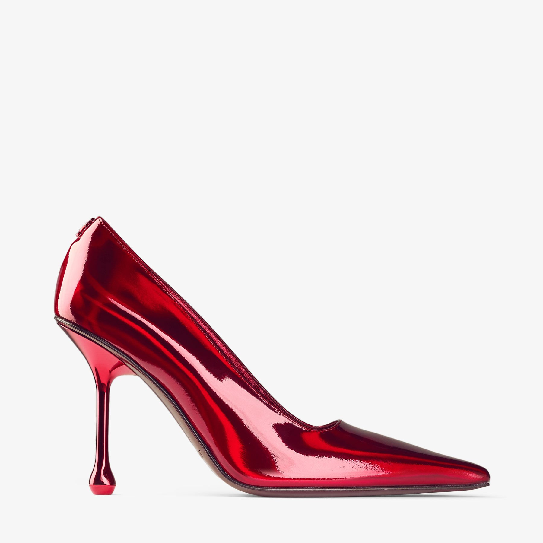 Ixia 95 | Ruby Red Leather Pumps | JIMMY CHOO
