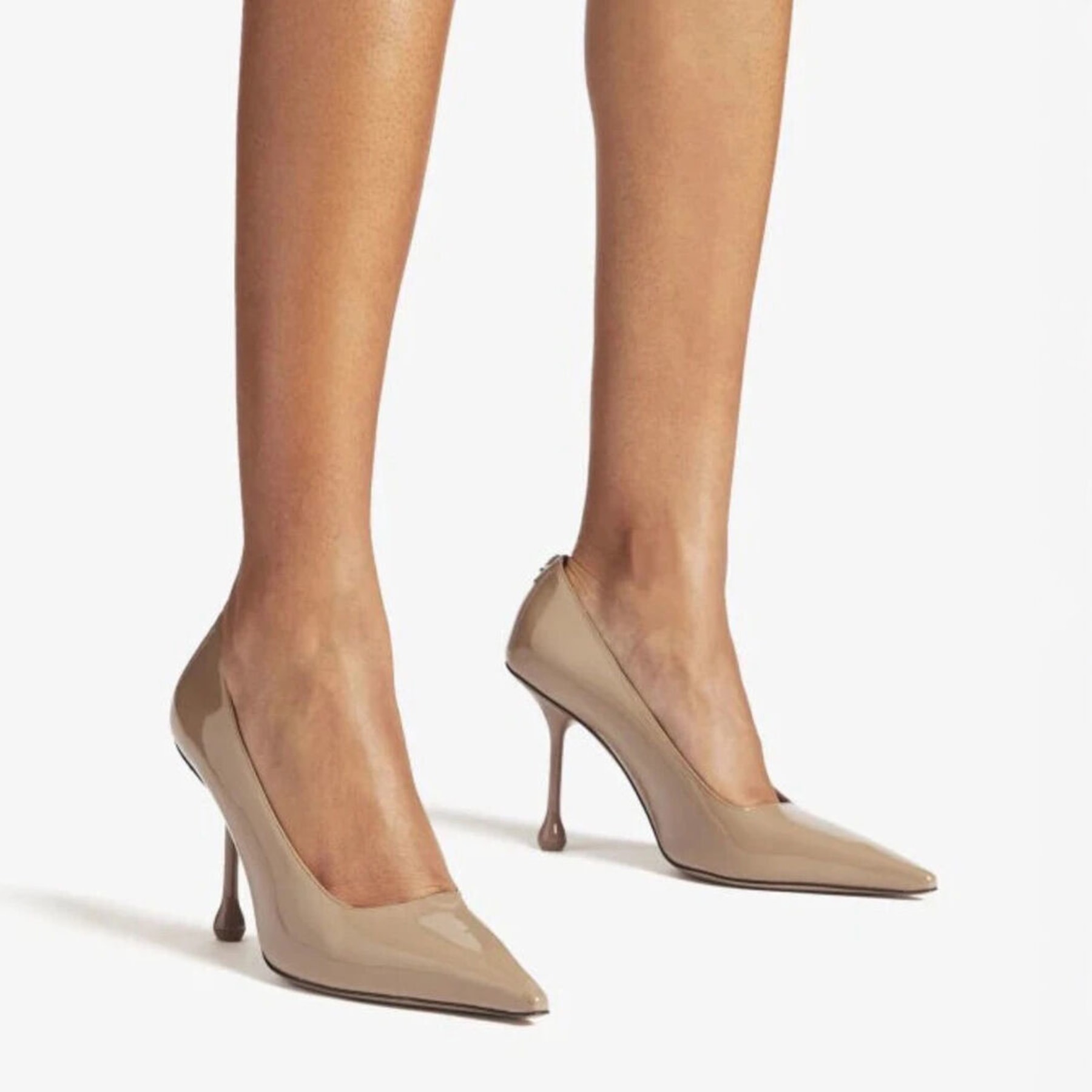 IXIA 95 | Biscuit Patent Leather Pumps | New Collection | JIMMY CHOO