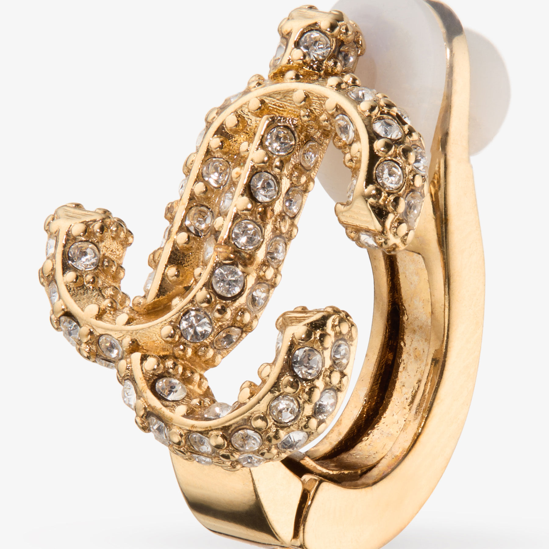 JC Clip On |Ohrclips in Gold-Optik | JIMMY CHOO