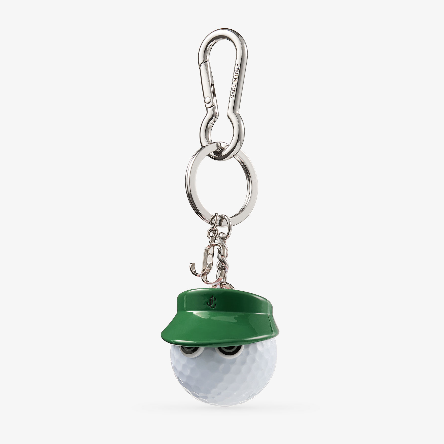 Jimmy Choo / Malbon 2.0 Ball Charm |Golfball-Anhänger mit JC-Visor in ...