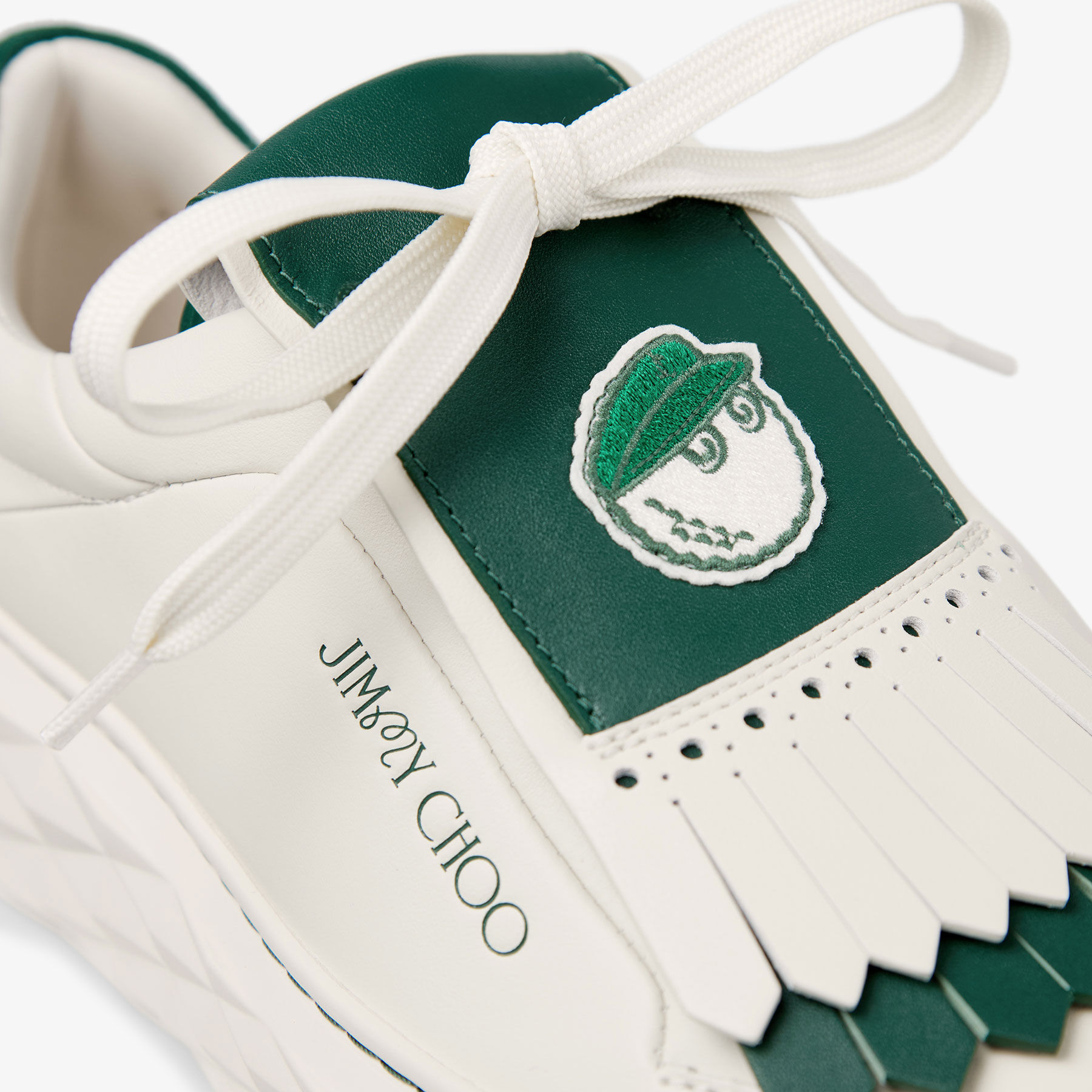 Jimmy Choo/ Malbon 2.0 Diamond F |Leder-Sneakers mit abnehmbarem Kiltie ...