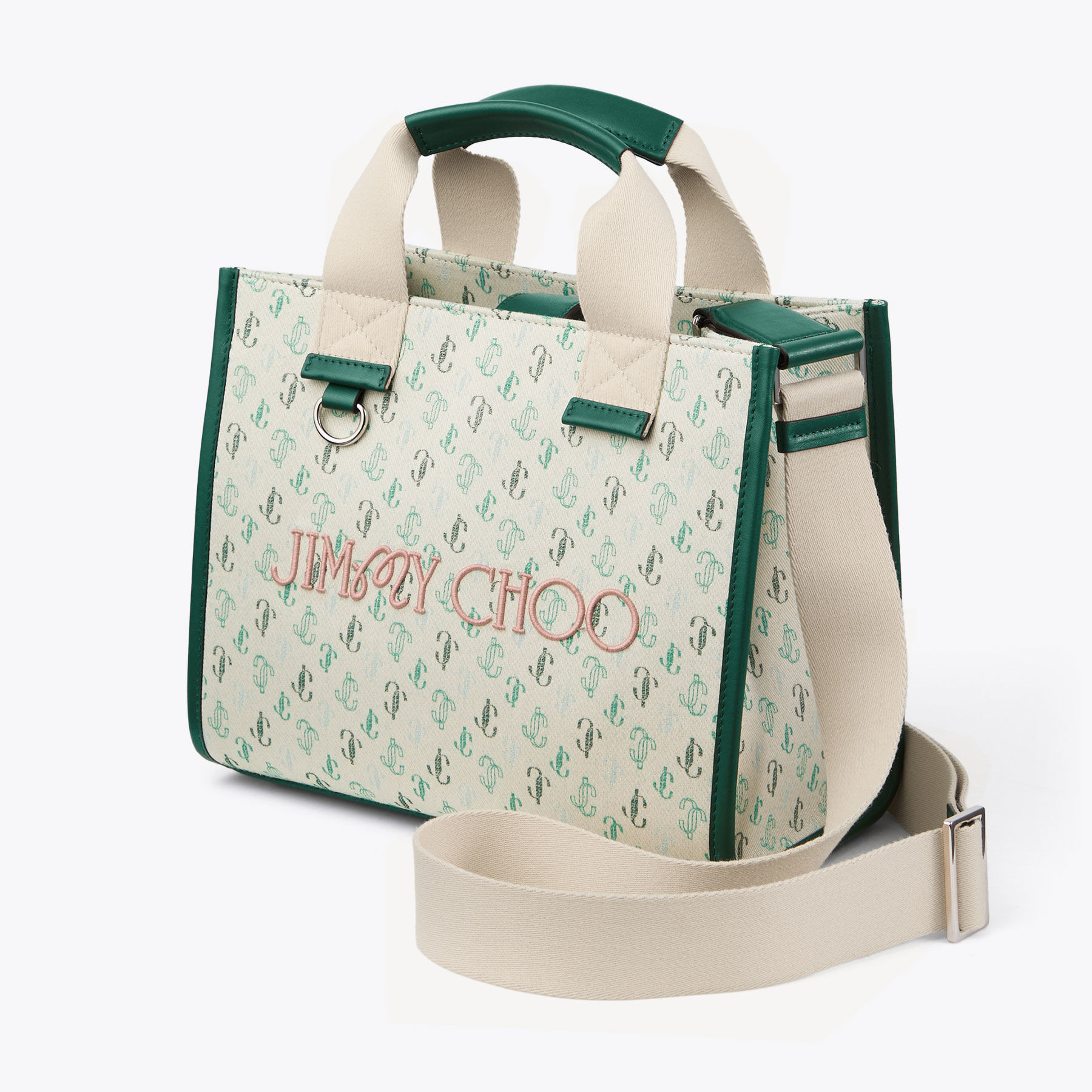 Jimmy Choo / Malbon 2.0 Tote Bag |Monogram Embroidered Canvas Tote Bag ...