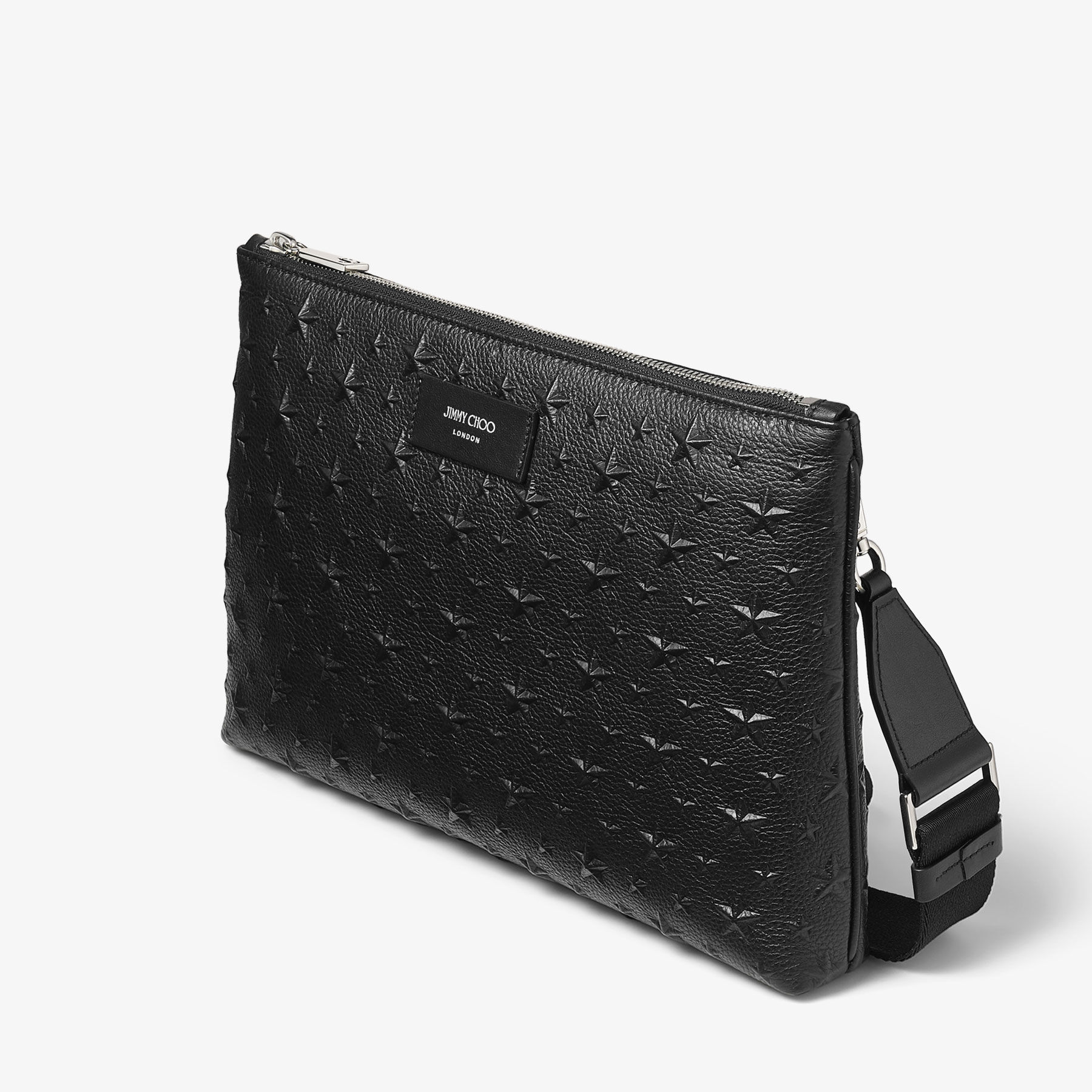 Kimi-N | Black Leather Crossbody Bag | New Collection | JIMMY CHOO